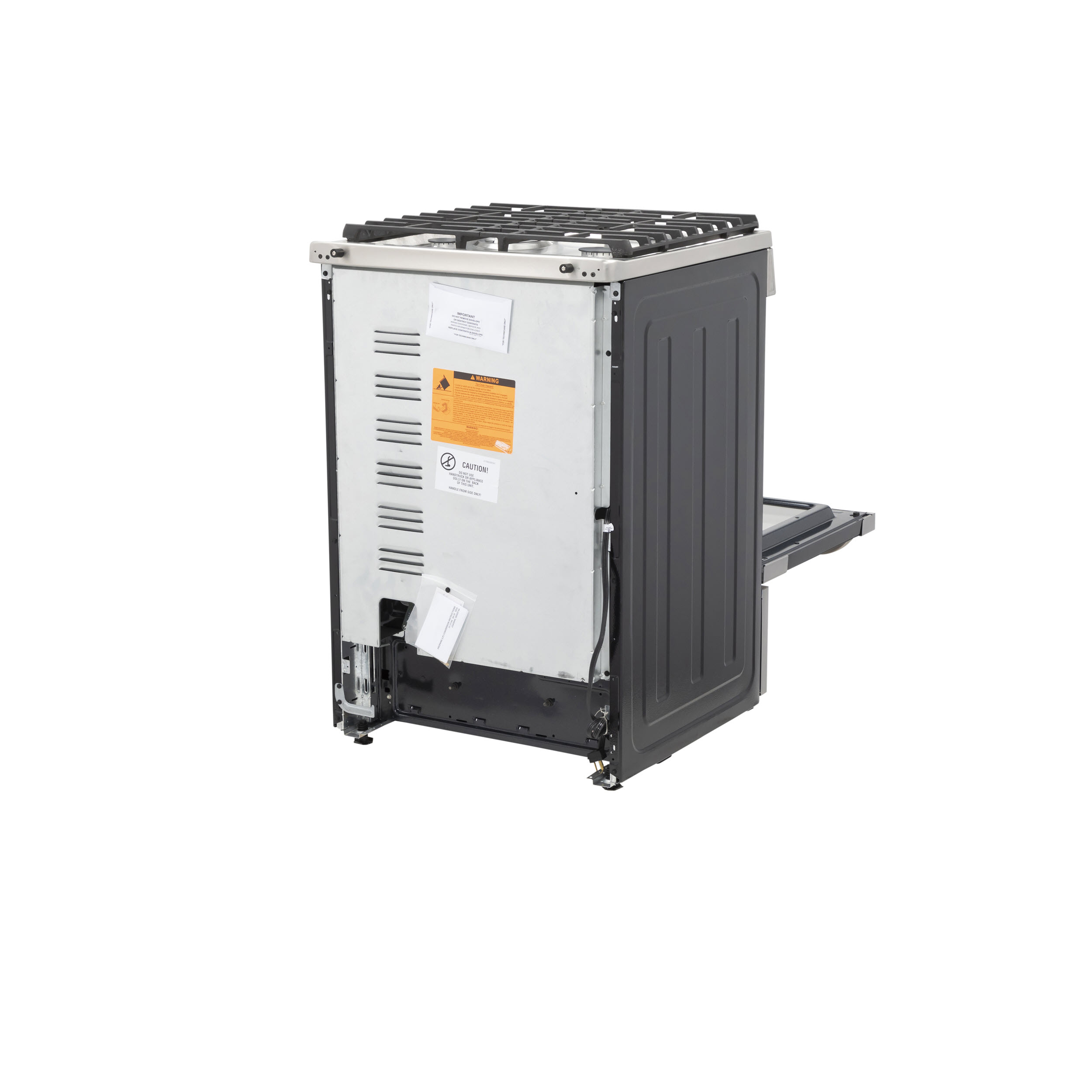 Haier - QGAS740RMSS - 24" 2.9 Cu. Ft. Gas Free-Standing Range with ...