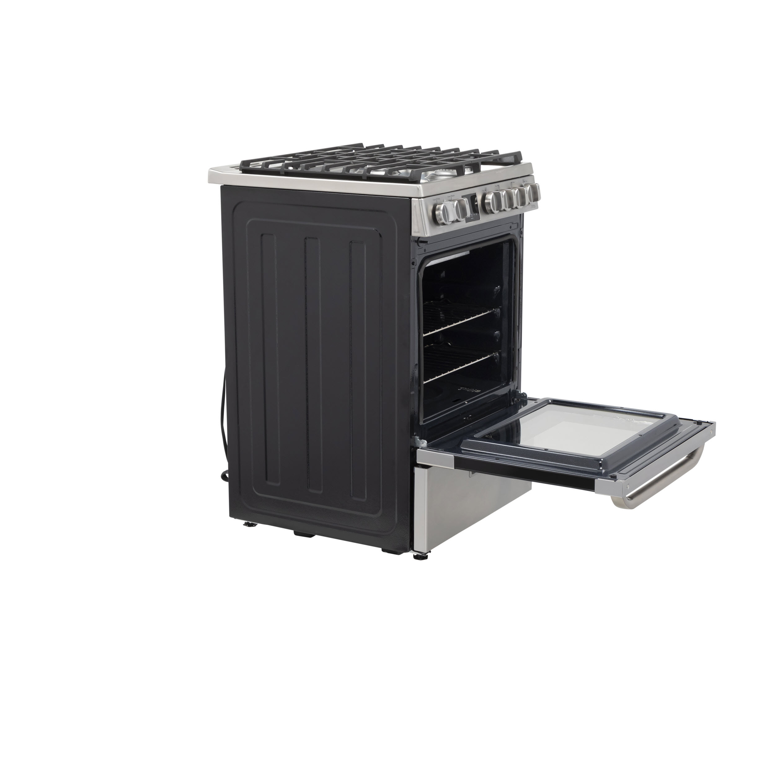 Haier - QGAS740RMSS - 24" 2.9 Cu. Ft. Gas Free-Standing Range with ...