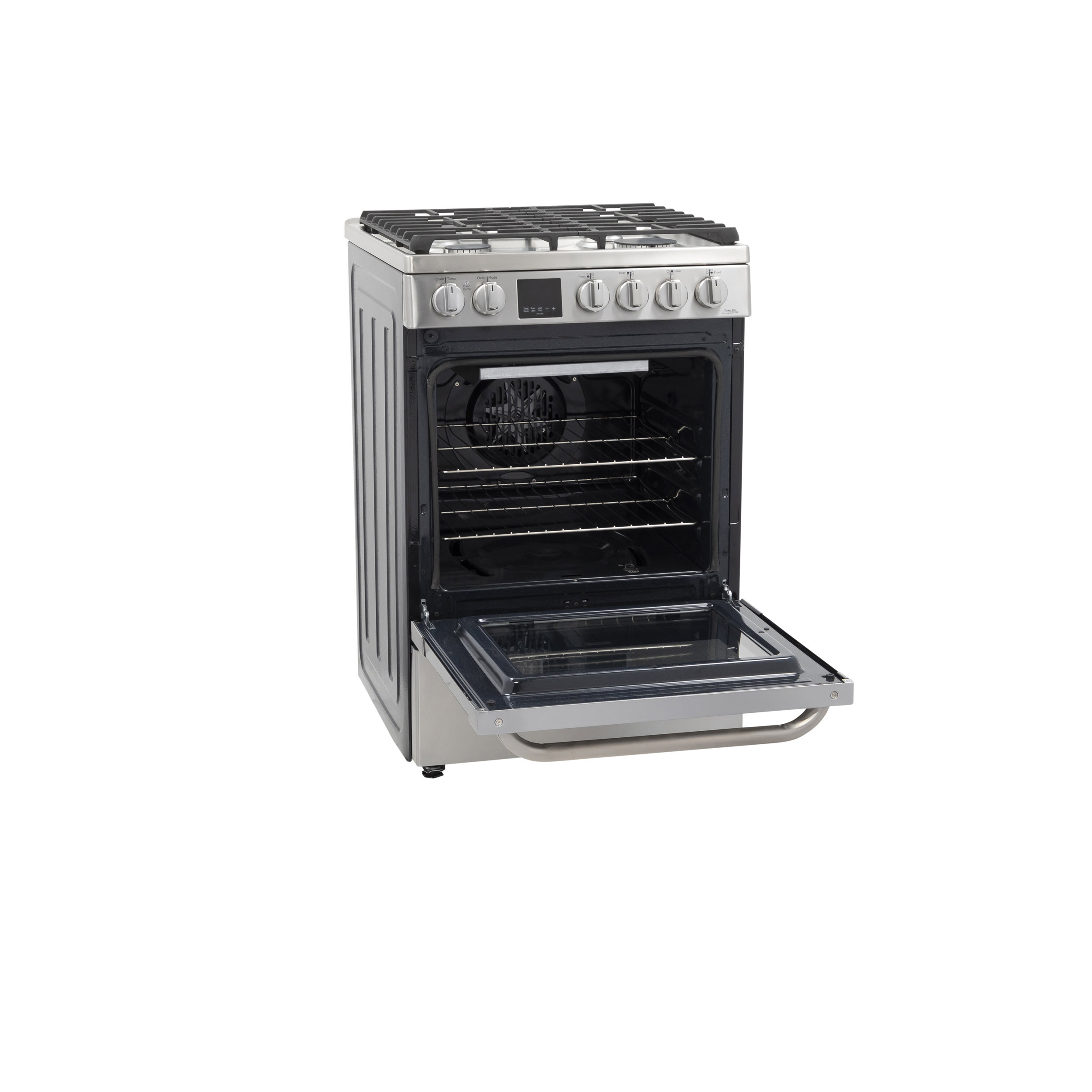 Haier - QGAS740RMSS - 24" 2.9 Cu. Ft. Gas Free-Standing Range with ...