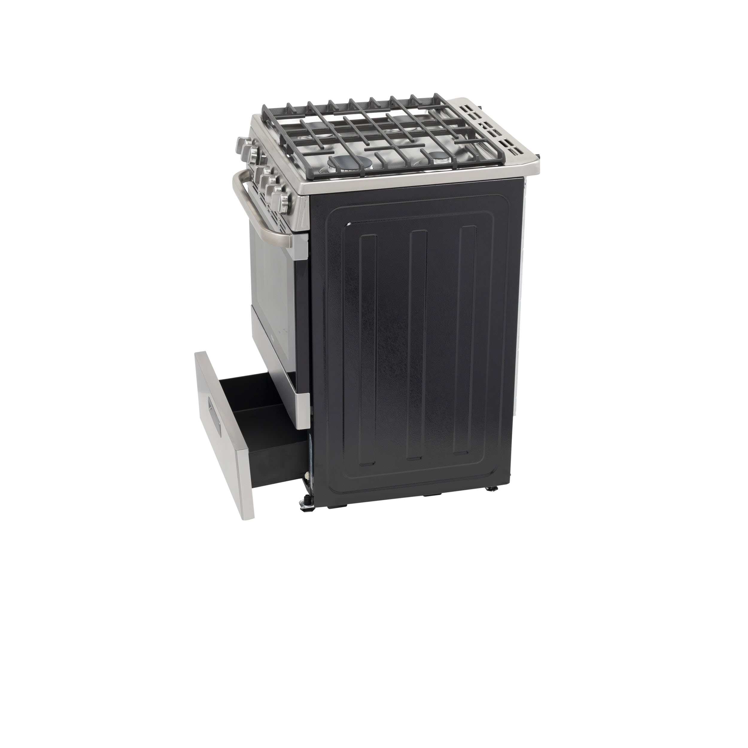 Haier - QGAS740RMSS - 24" 2.9 Cu. Ft. Gas Free-Standing Range with ...