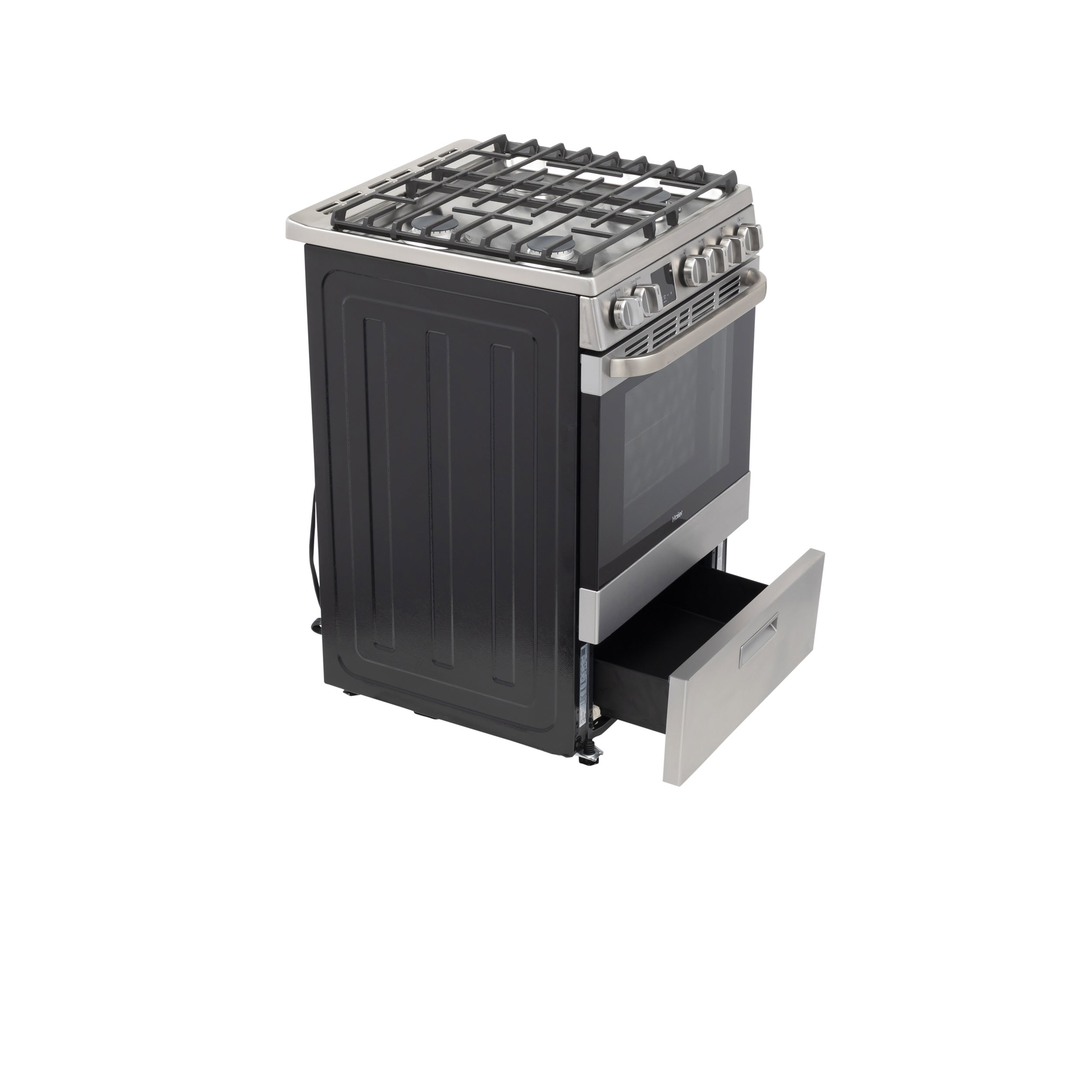 Haier - QGAS740RMSS - 24" 2.9 Cu. Ft. Gas Free-Standing Range with ...