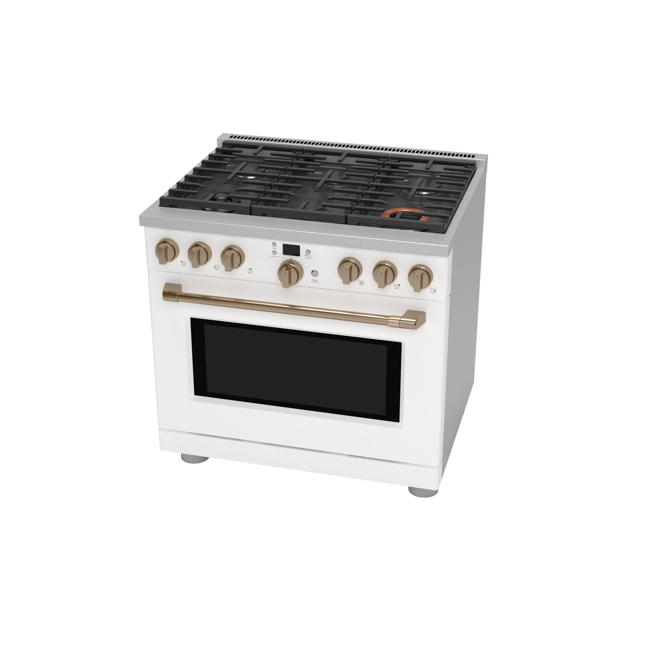 Cafe - CGY366P4TW2 - Café™ 36" Smart All-Gas Commercial-Style Range ...