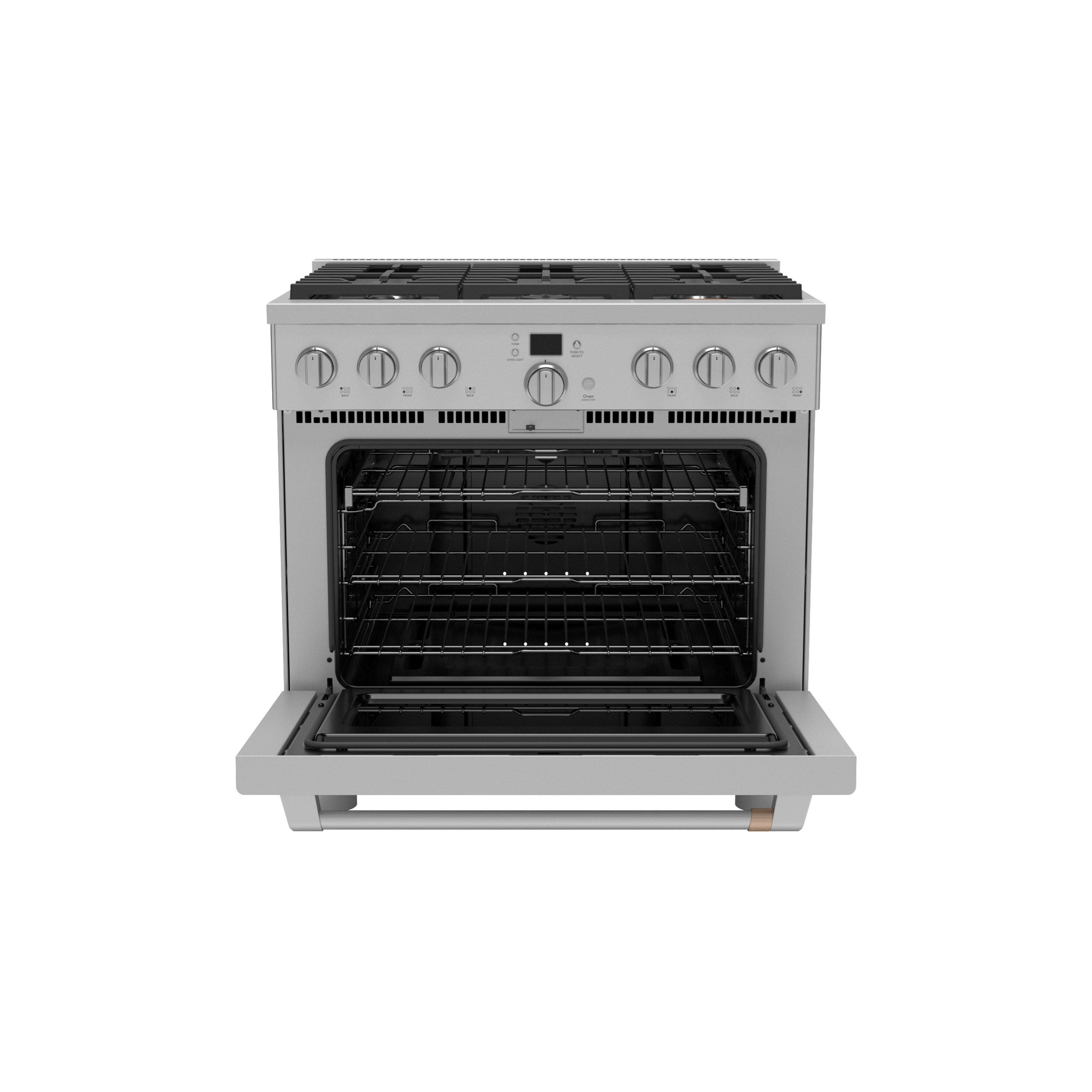 Cafe - CGY366P2TS1 - Café™ 36" Smart All-Gas Commercial-Style Range ...