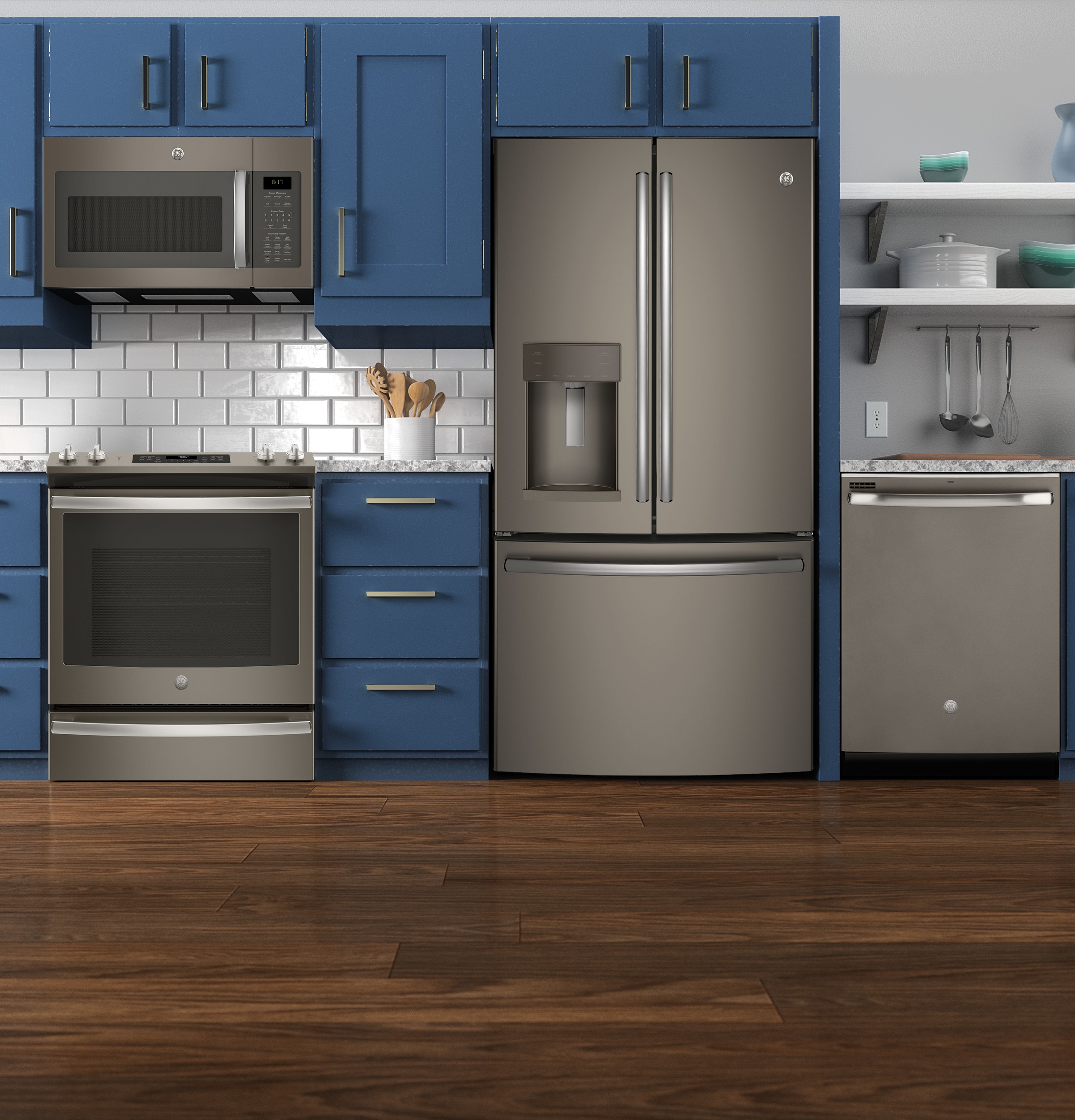 GE - JVM6175EKES - GE® 1.7 Cu. Ft. Over-the-Range Sensor Microwave Oven ...