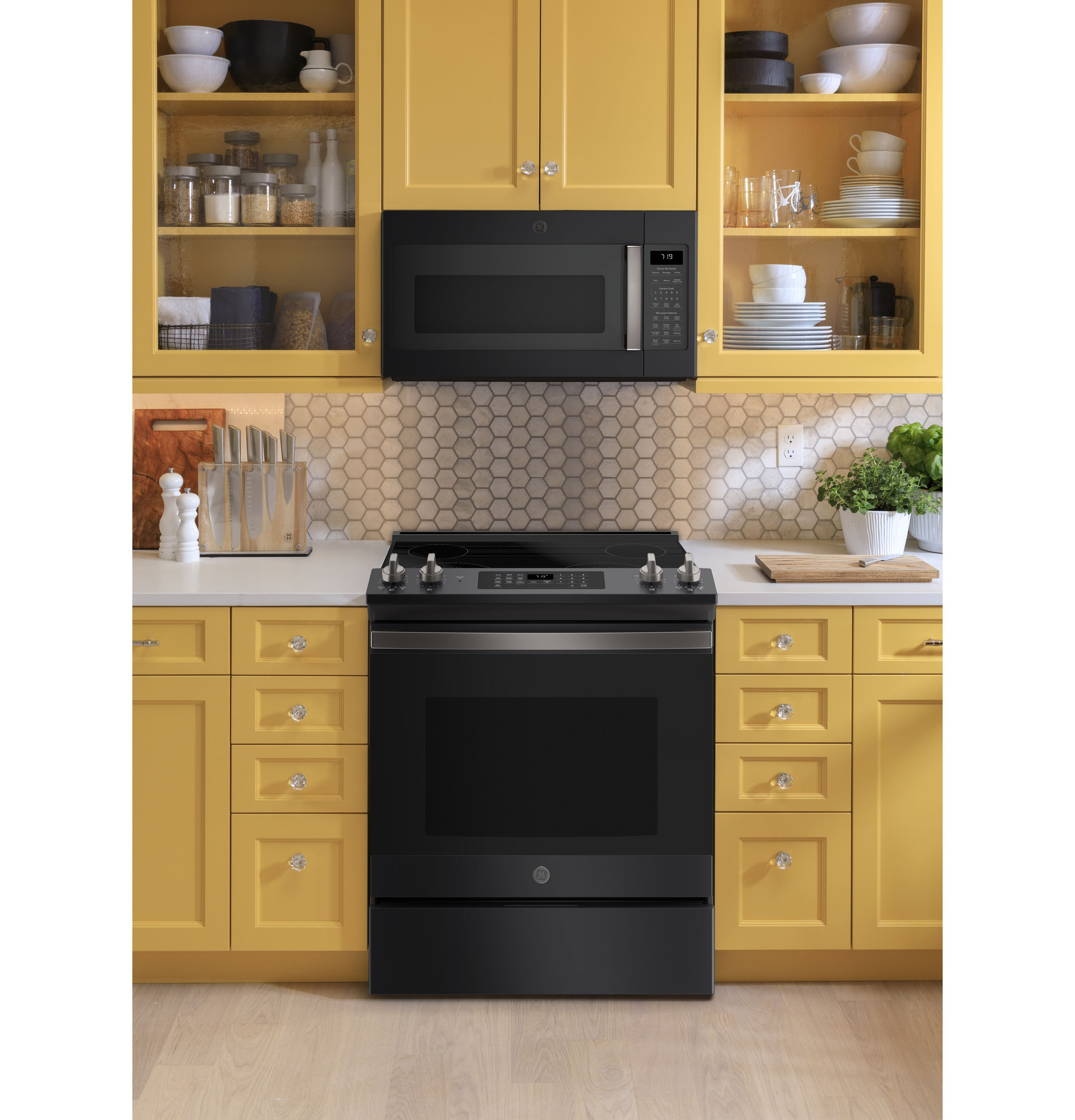 GE - JVM7195FLDS - GE® 1.9 Cu. Ft. Over-the-Range Sensor Microwave Oven ...