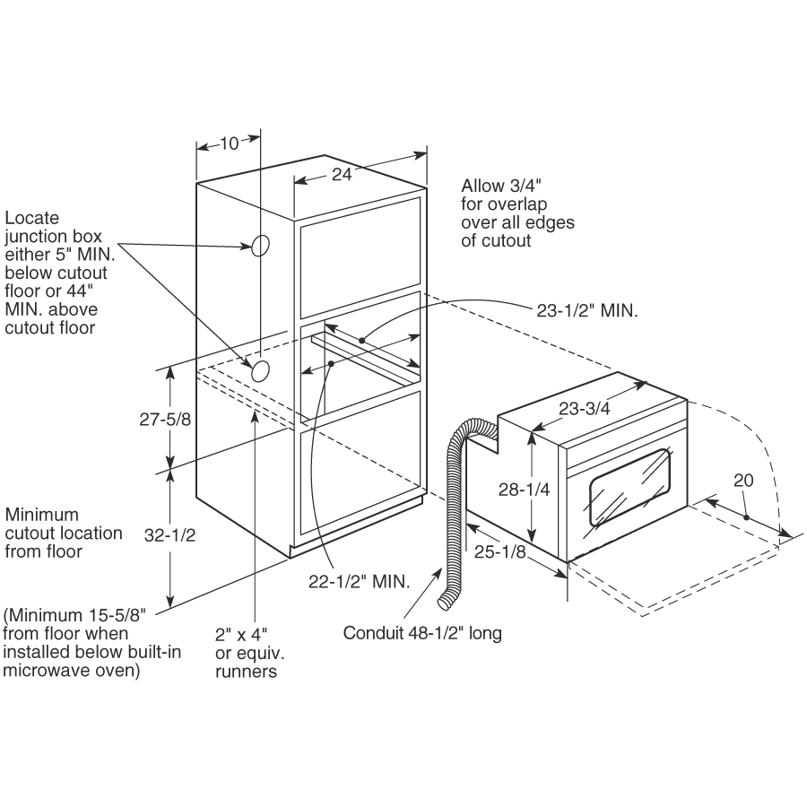 GE - JRP20SKSS - GE® 24" Electric Single Self-Cleaning Wall Oven ...