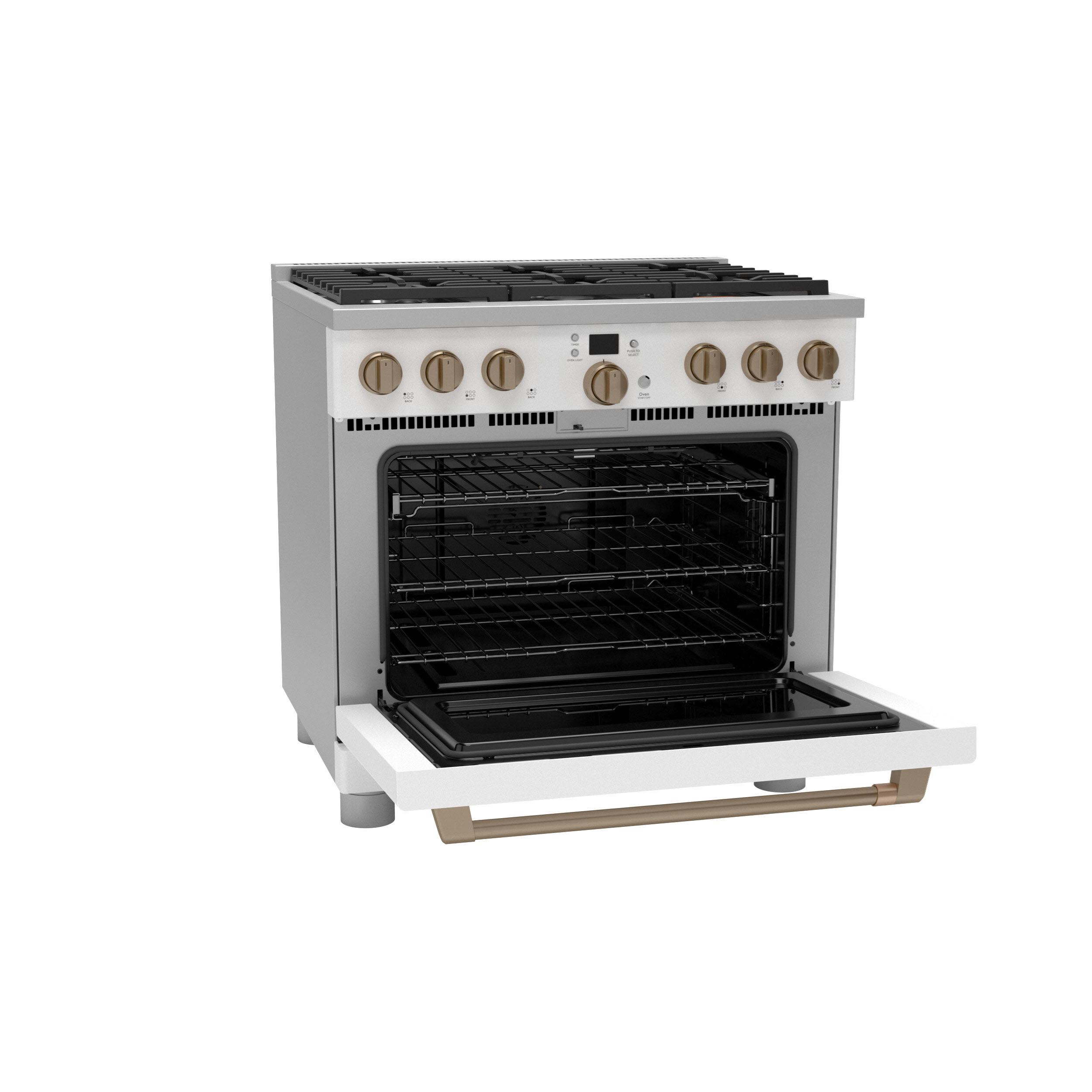 Cafe - CGY366P4TW2 - Café™ 36" Smart All-Gas Commercial-Style Range ...