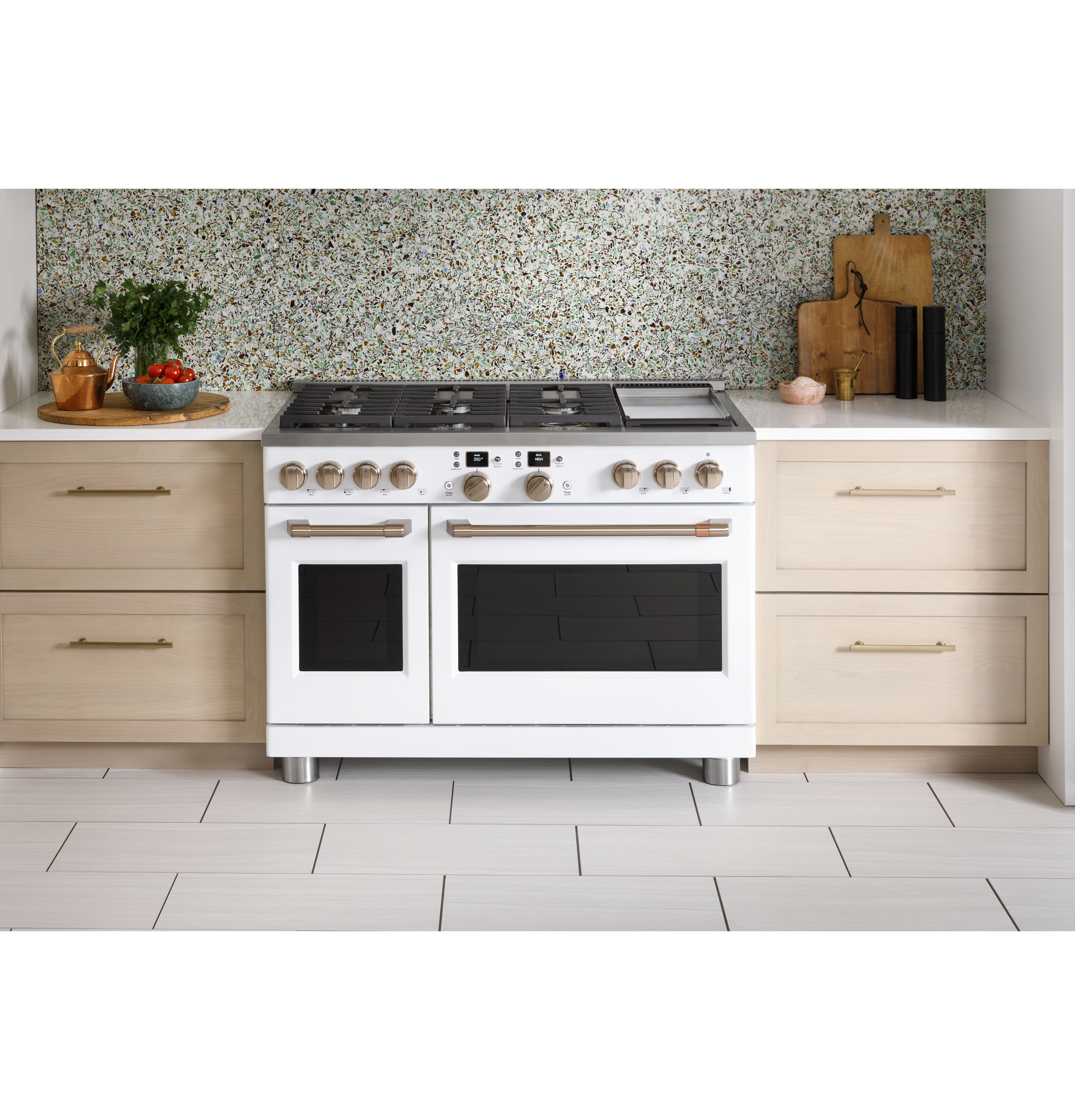 Cafe - C2Y486P4TW2 - Café™ 48" Smart Dual-Fuel Commercial-Style Range ...