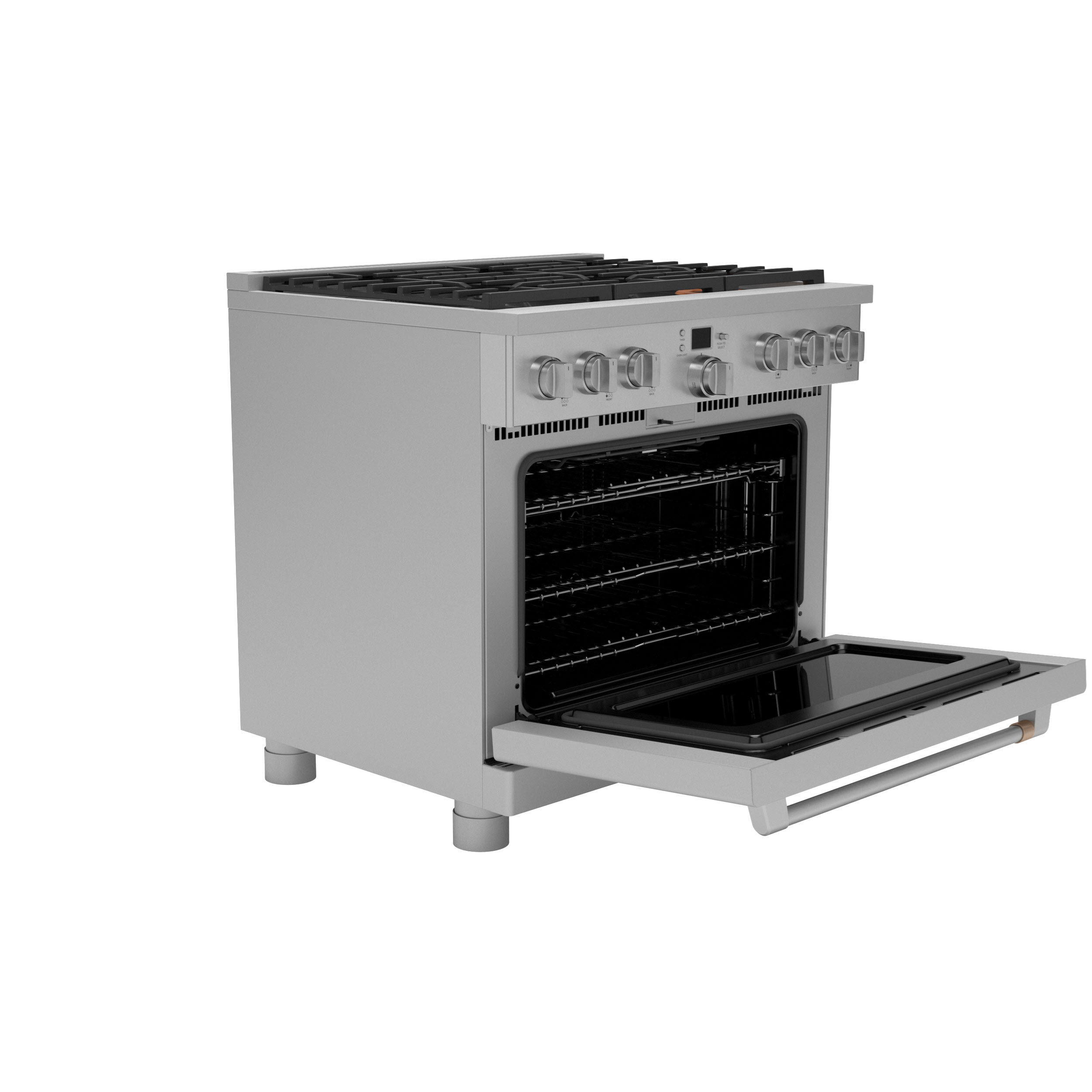 Cafe - CGY366P2TS1 - Café™ 36" Smart All-Gas Commercial-Style Range ...