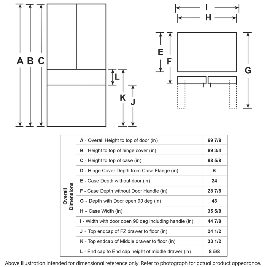 Cafe - CXE22DM5PS5 - Café™ ENERGY STAR® 22.3 Cu. Ft. Smart Counter ...