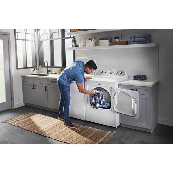 Maytag - MED5430MW - Top Load Electric Dryer with Steam-Enhanced Cycles ...