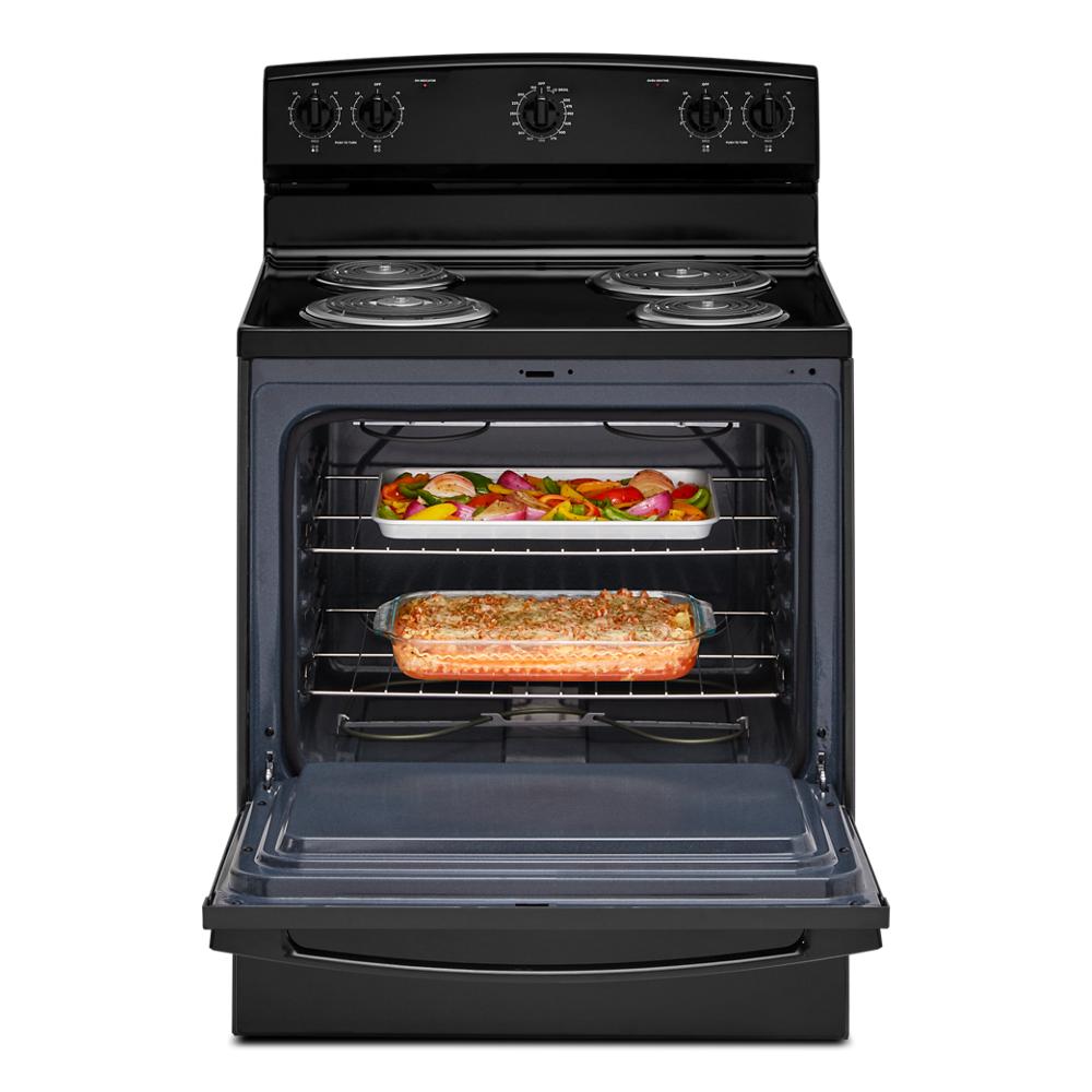 Amana - ACR4203MNB - Amana® 30-inch Electric Range with Easy-Clean ...