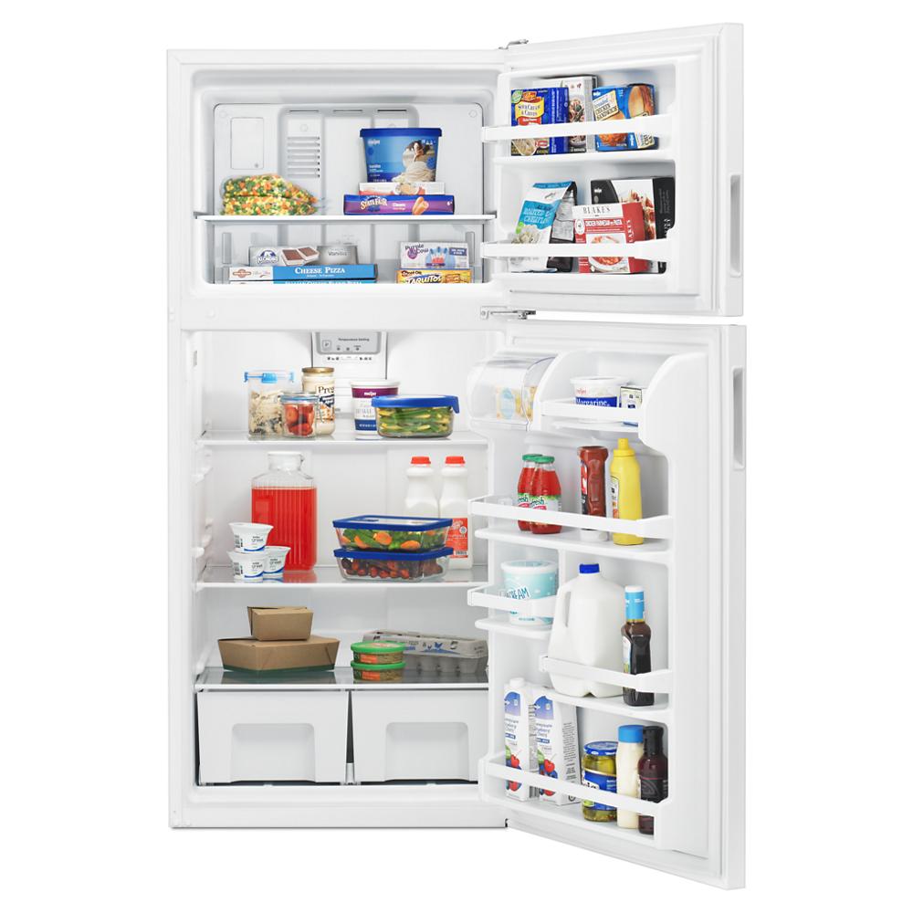 Amana - ART318FFDW - 30-inch Amana® Top-Freezer Refrigerator with Glass ...