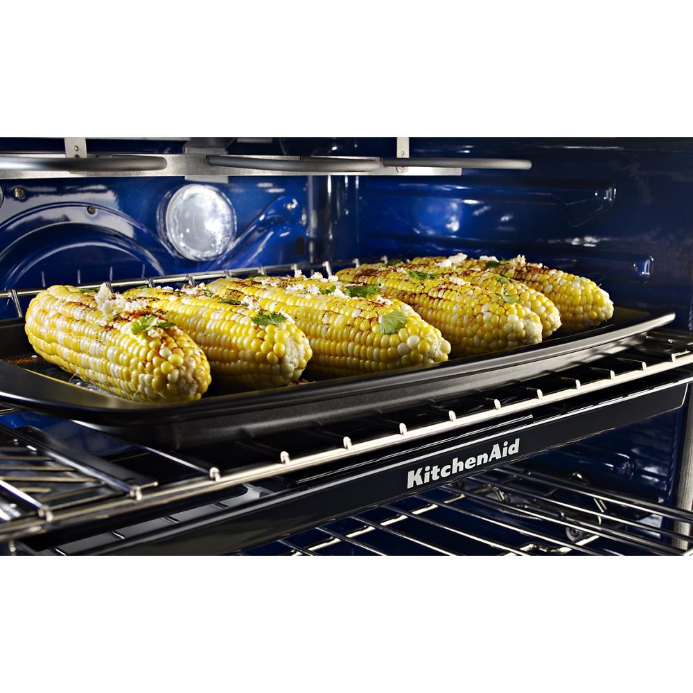 KitchenAid - KFDD500ESS - 30-Inch 5 Burner Dual Fuel Double Oven ...