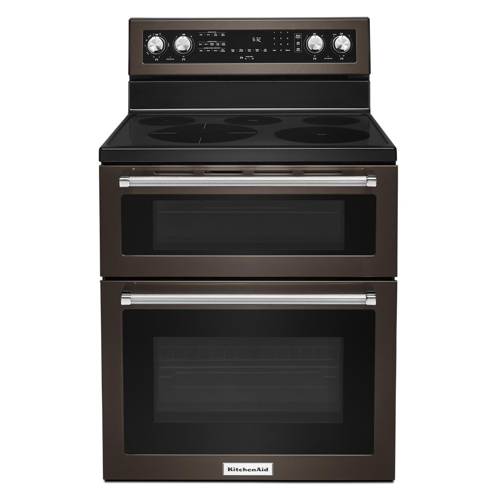 KitchenAid - KFED500EBS - 30-Inch 5 Burner Electric Double Oven ...