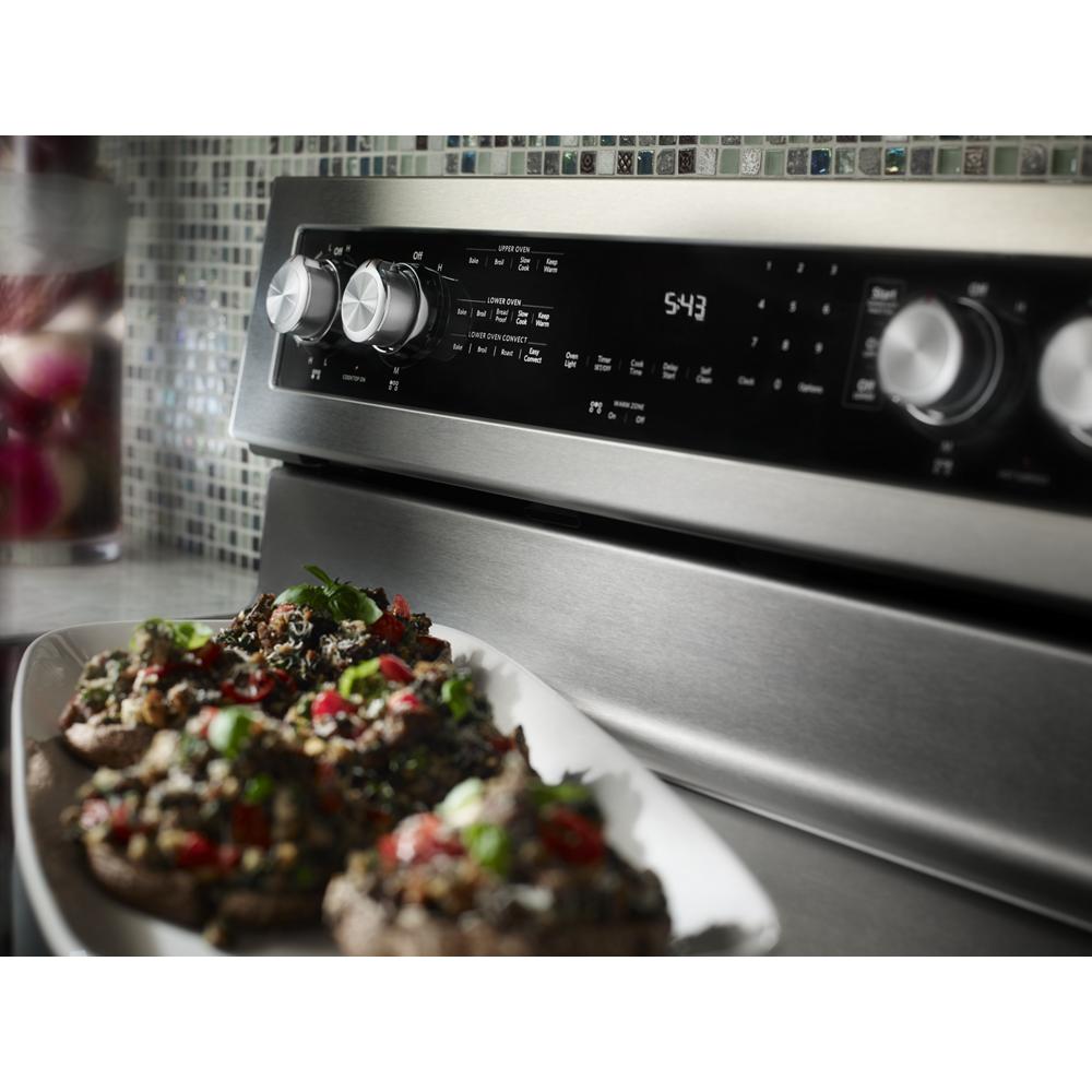 KitchenAid - KFED500ESS - 30-Inch 5 Burner Electric Double Oven ...