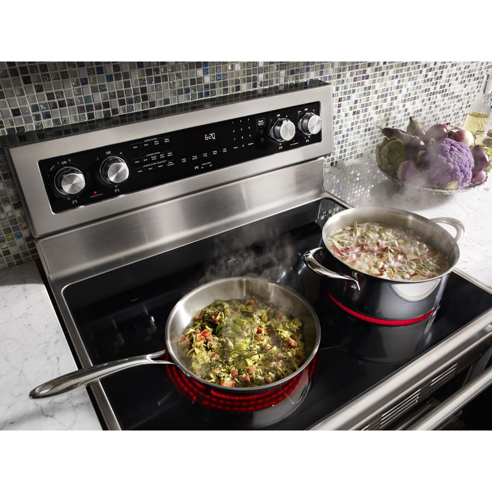 KitchenAid - KFED500ESS - 30-Inch 5 Burner Electric Double Oven ...