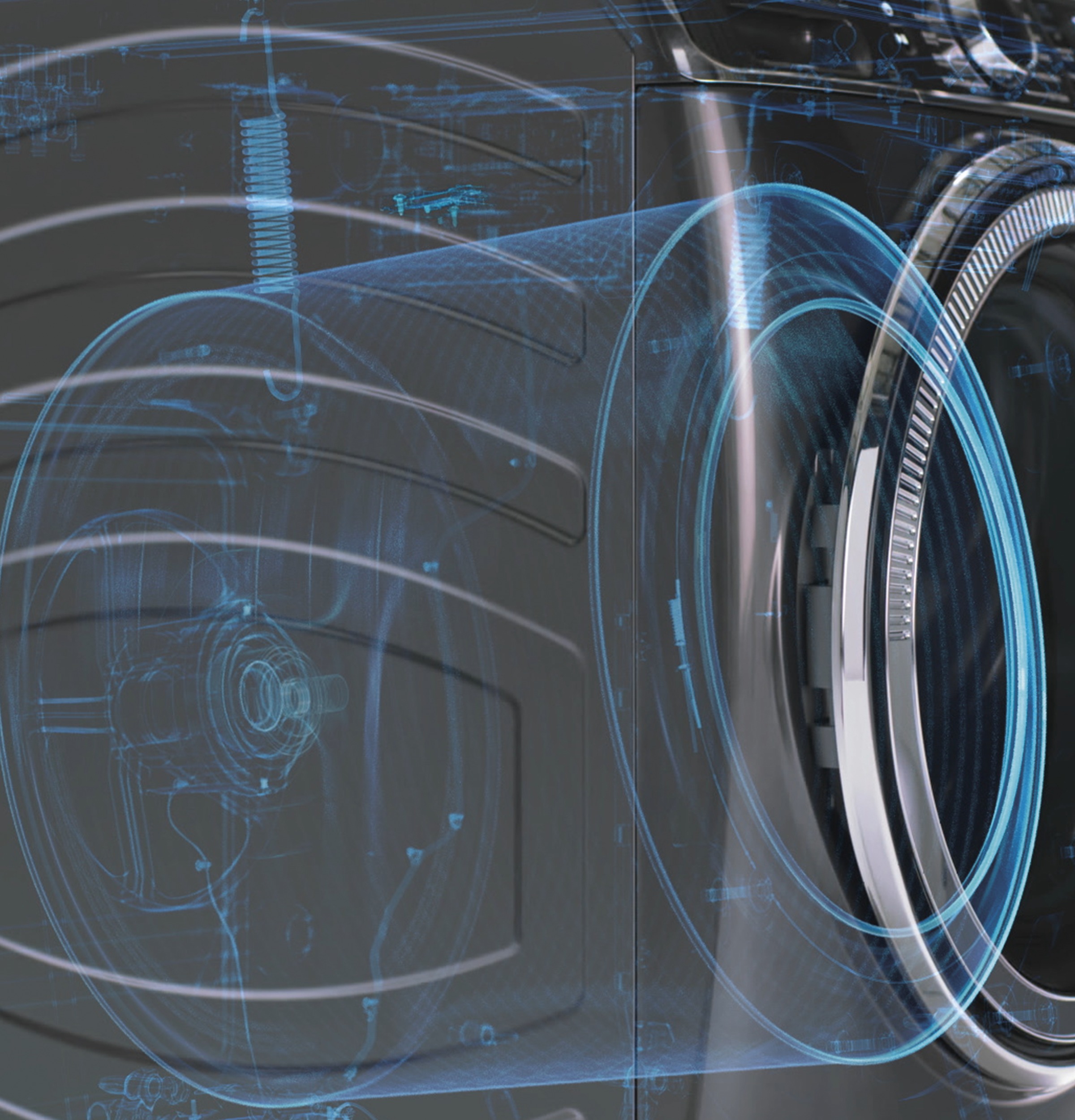 GE - GFW550SSNWW - GE® ENERGY STAR 4.8 cu. ft. Capacity Smart Front ...