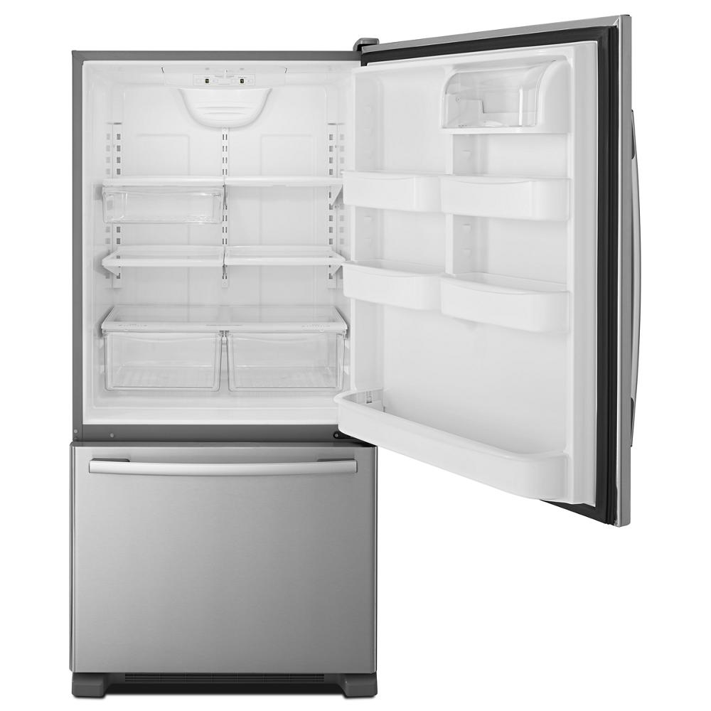 Amana - ABB2224BRM - 33-inch Wide Bottom-Freezer Refrigerator with ...