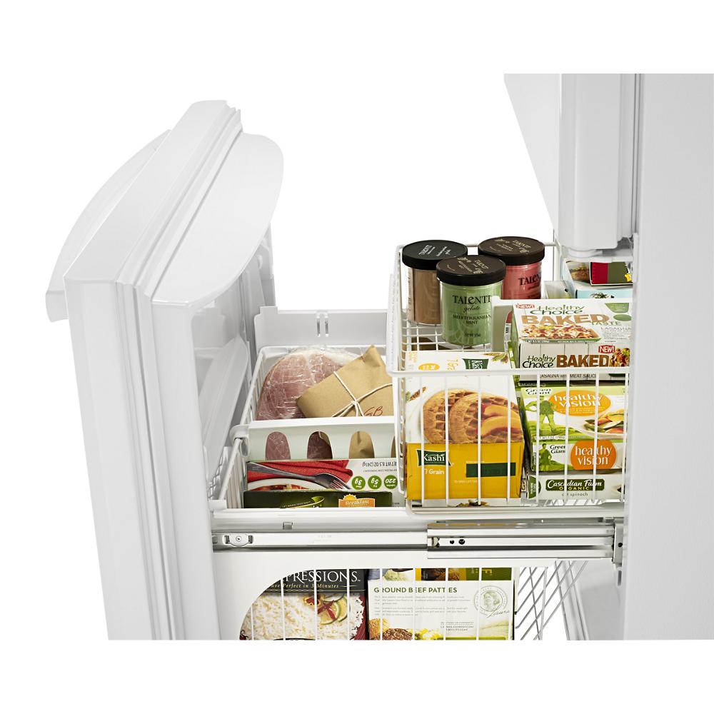 Amana - ABB2224BRW - 33-inch Wide Bottom-Freezer Refrigerator with ...