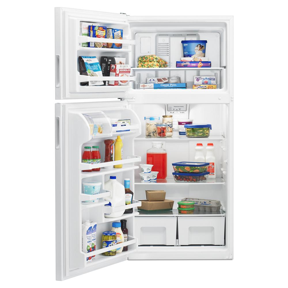 Amana - ART318FFDW - 30-inch Amana® Top-Freezer Refrigerator with Glass ...