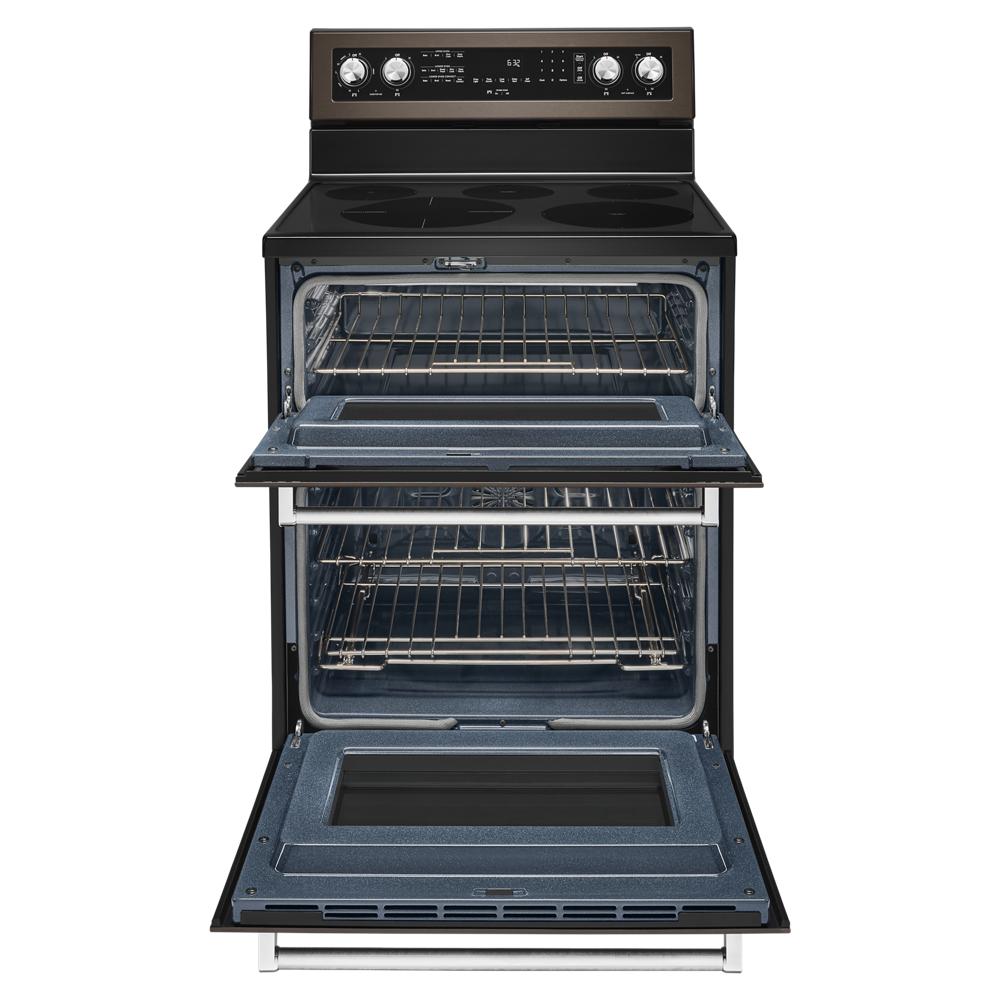 KitchenAid - KFED500EBS - 30-Inch 5 Burner Electric Double Oven ...