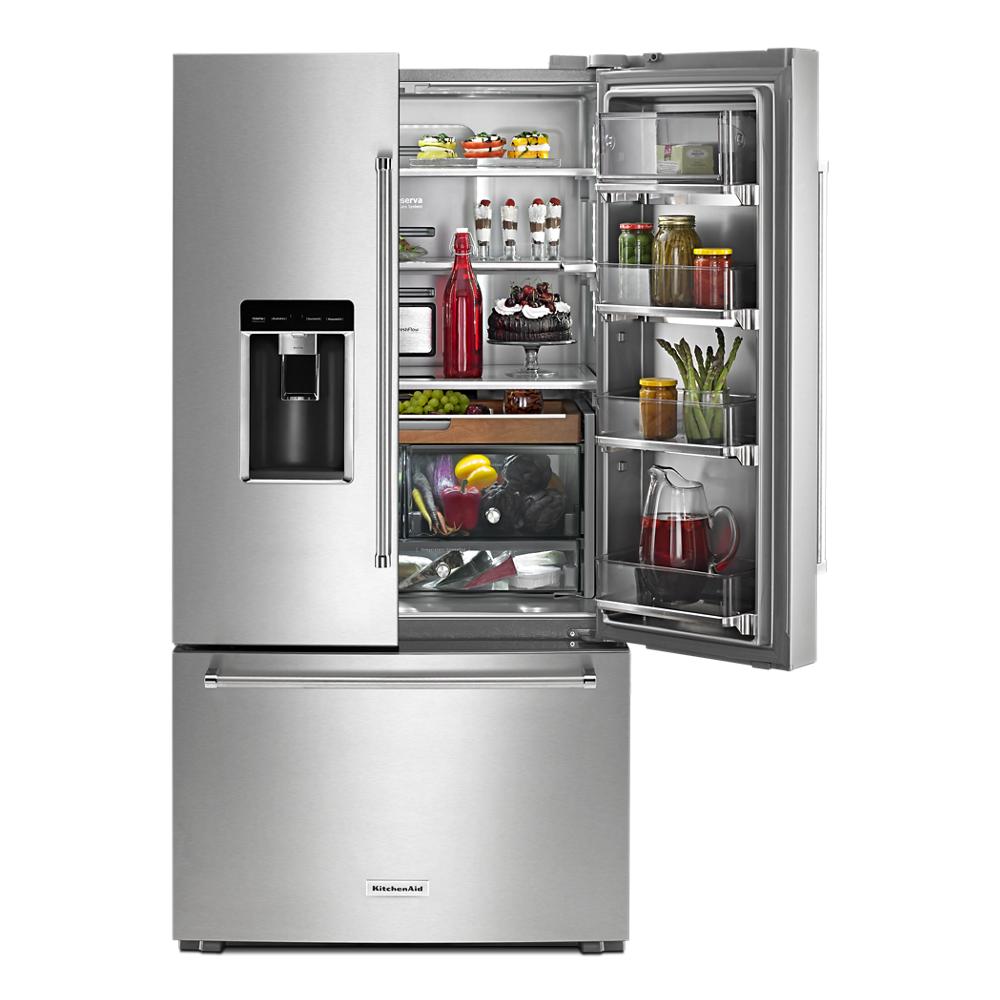 KitchenAid - KRFC704FPS - 23.8 cu. ft. 36" Counter-Depth French Door ...