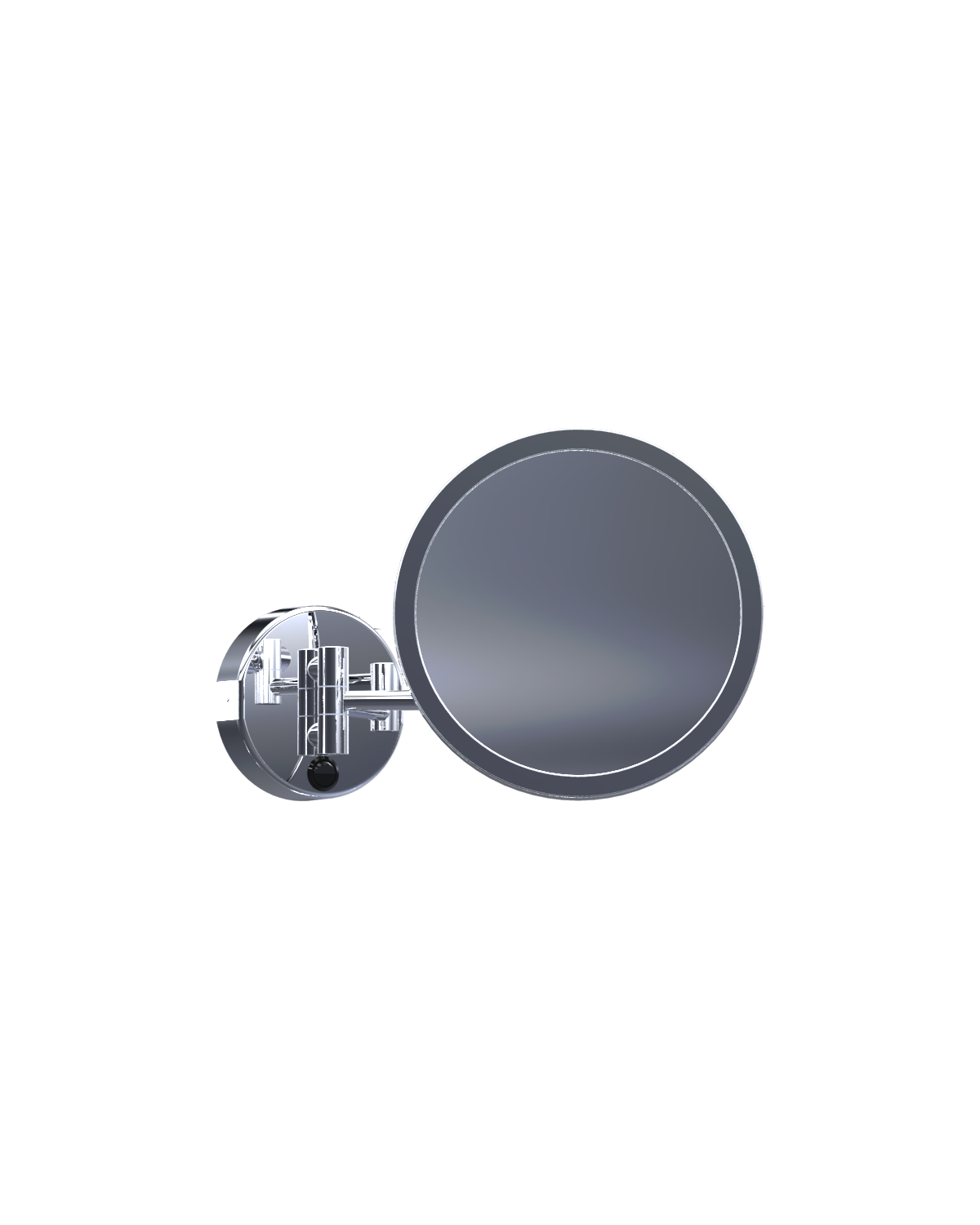 Baci - EH-30-X-Chrome - Affordable round wall mirror-EH-30-X-Chrome ...