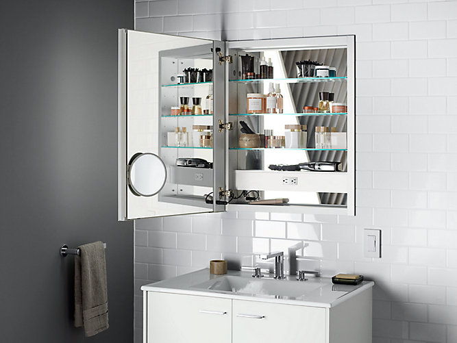 Kohler K 99007 TL NA Verdera lighted medicine cabinet 24 W x 30 H K 99007 TL NA Snyder Diamond