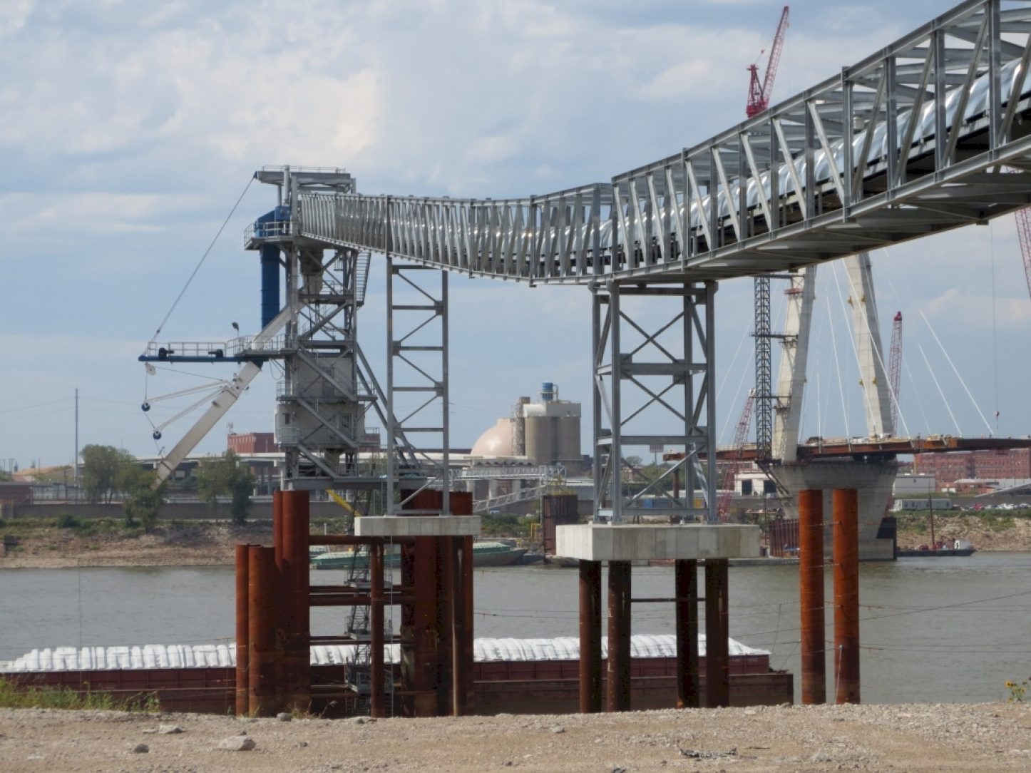 Bunge Grain Bins and Barge Loader | American Galvanizers Association