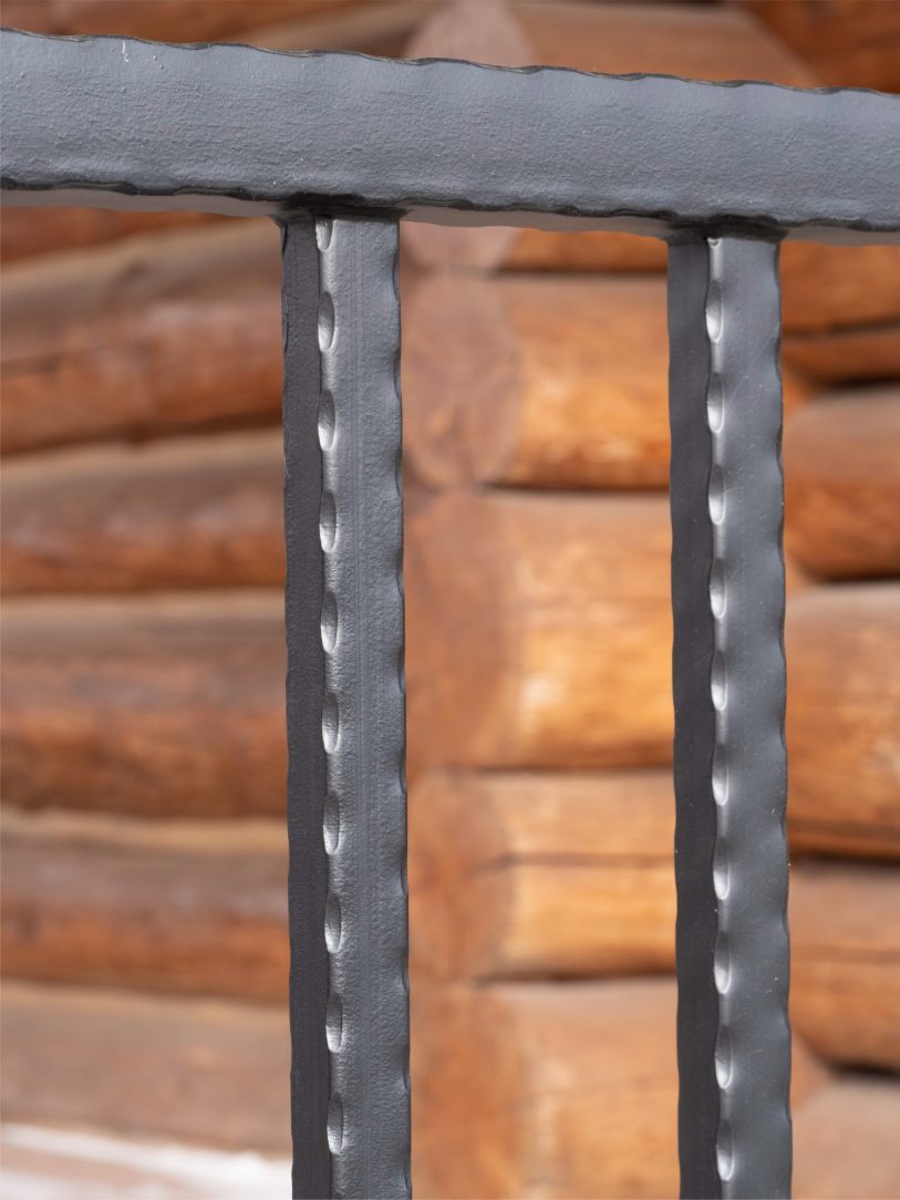 Log Cabin Custom Handrail | American Galvanizers Association
