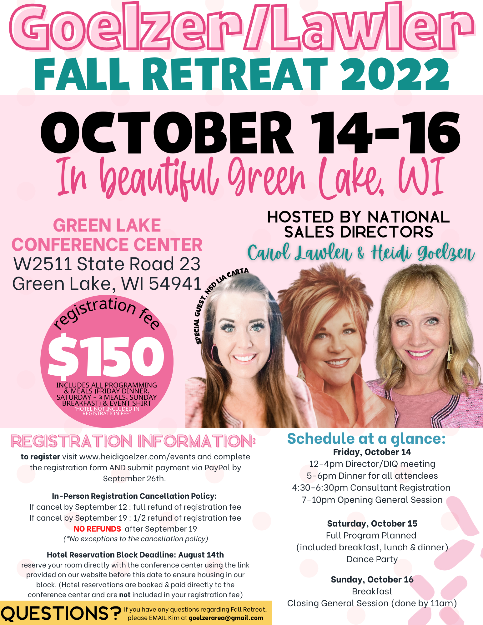 You're registered for Fall Retreat!