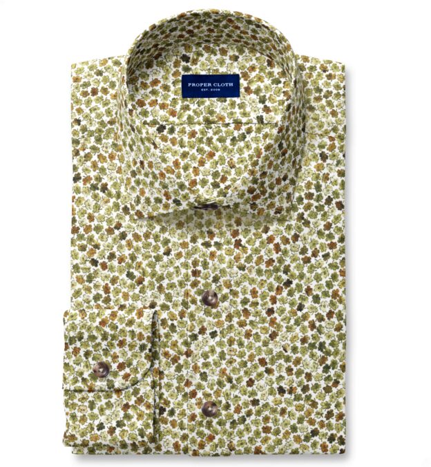 Organic Green Buttercup Print Shirts by Proper Cloth