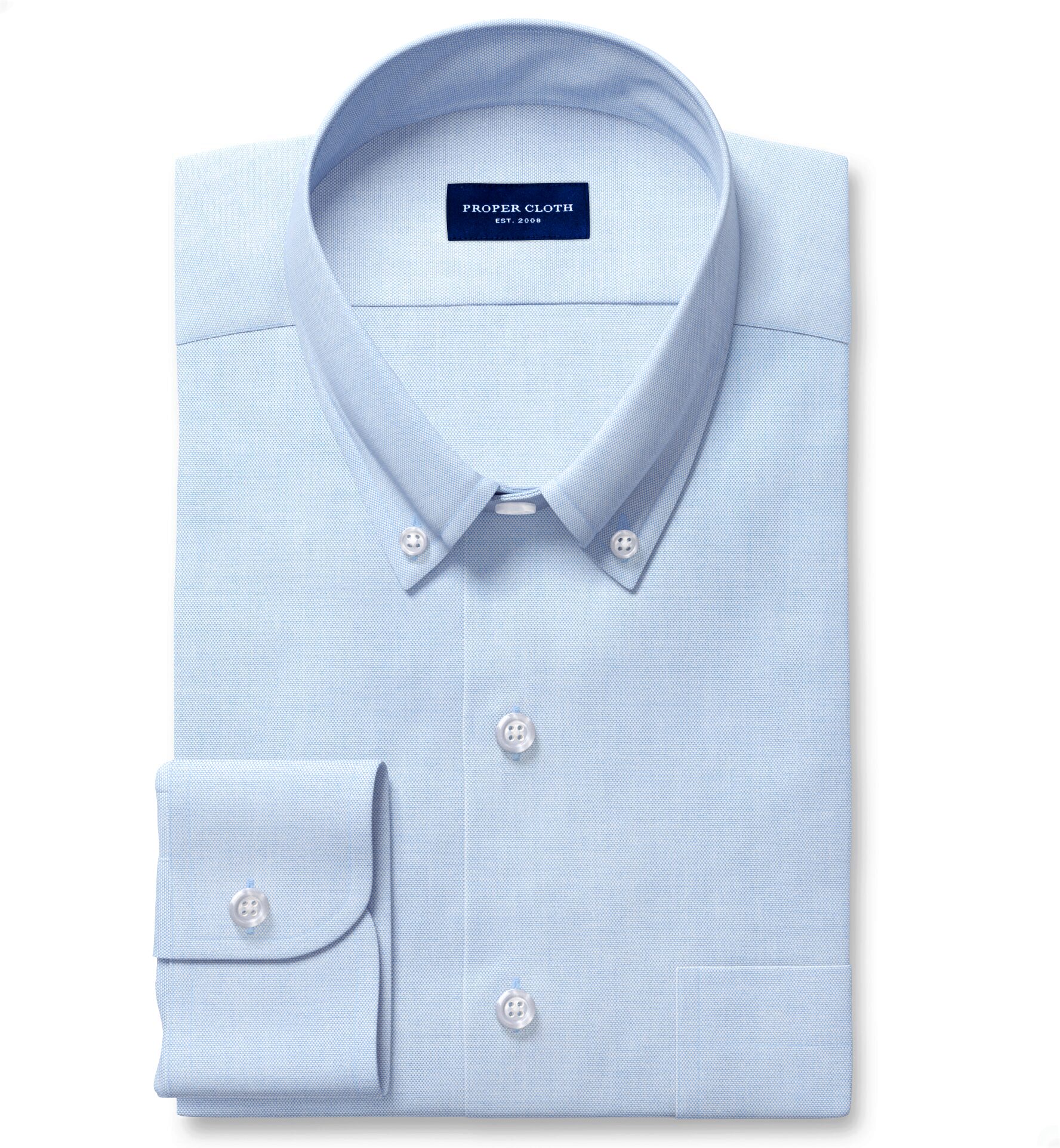 Light Blue Summer Oxford Custom Dress Shirt by Proper Cloth
