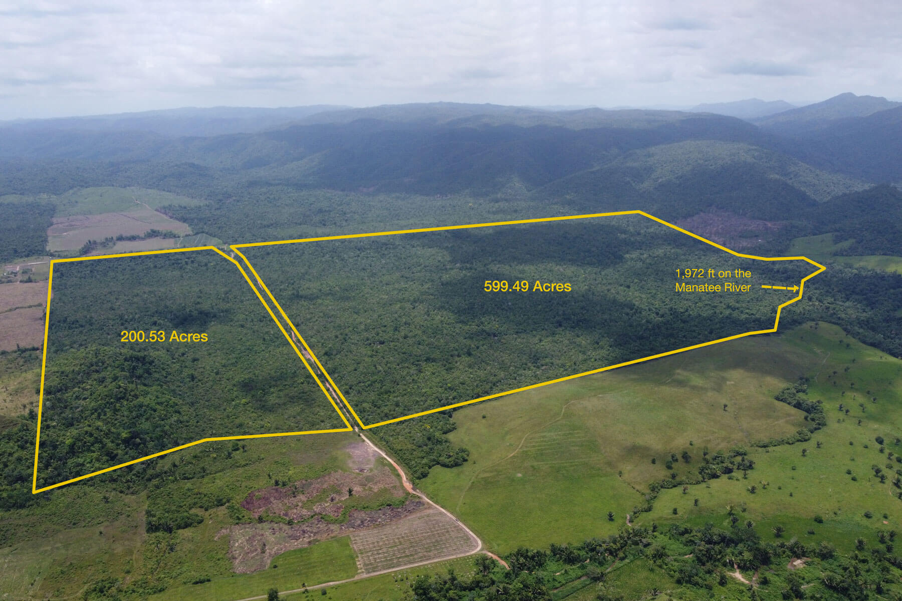 800 Acres off Hummingbird Highway near Manatee Forest Reserve • Vista ...