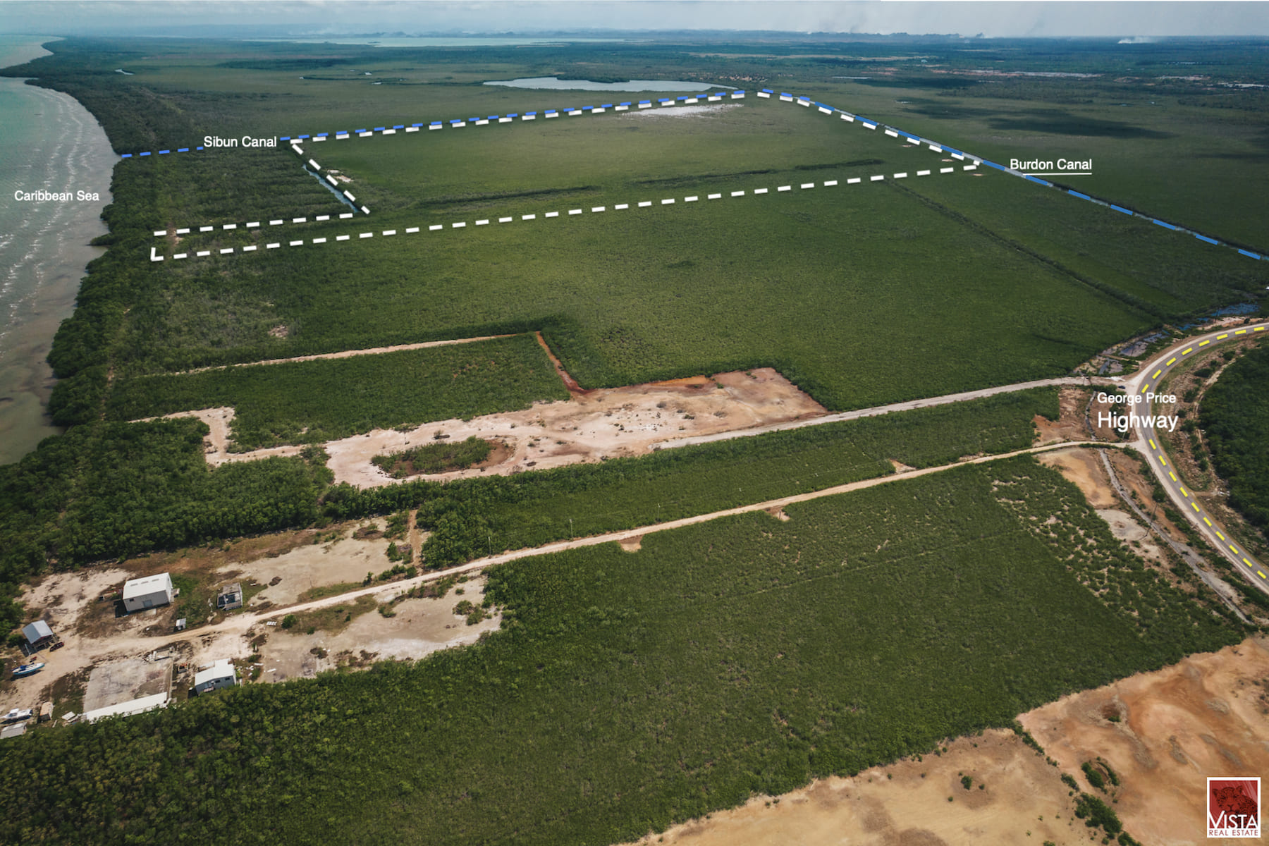 362.119 Acres surrounded by Canals by the Sea & off the George Price ...