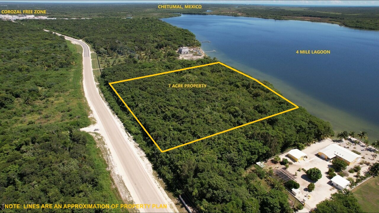 7-Acre Wooded Lagoonfront Paradise on 4 Mile Lagoon, Corozal • Vista ...
