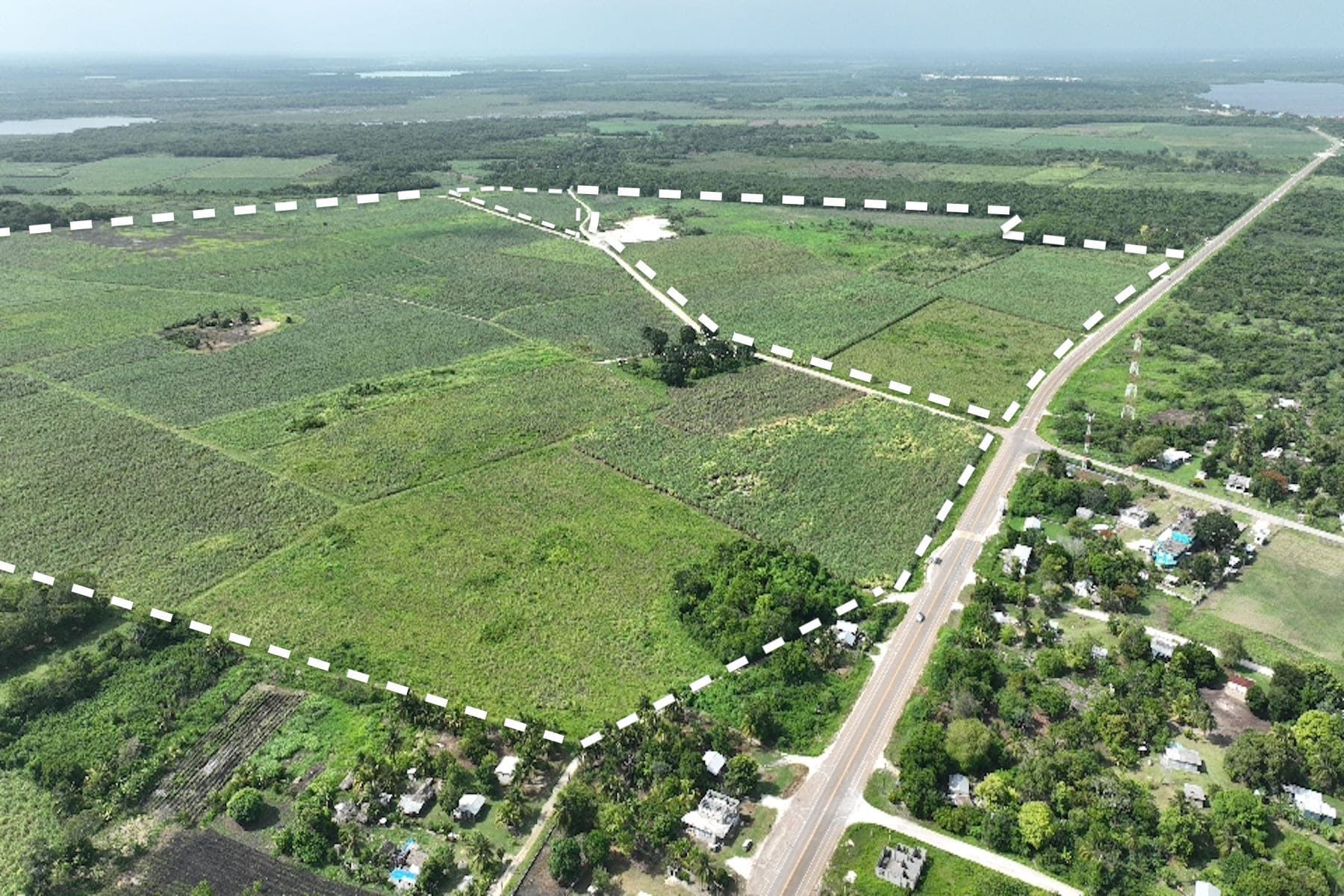 361.2 Acres along Remate Bypass Rd. near 4 Mile Lagoon and Corozal Free ...