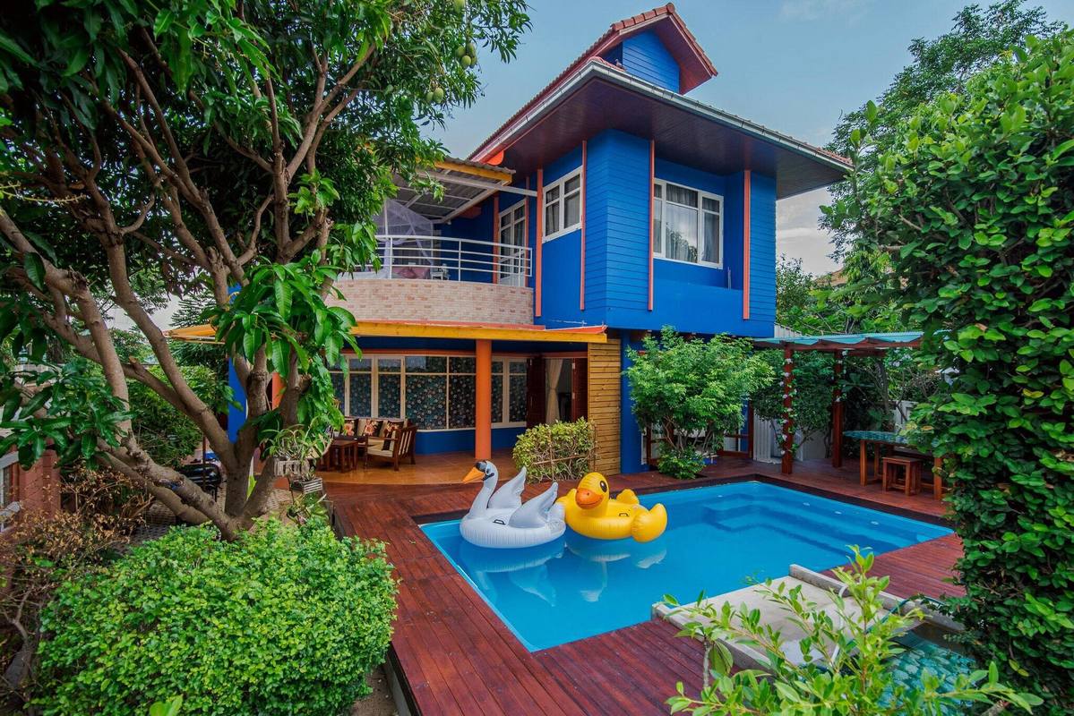 Two Storey 4 Bedroom Thai Style Pool Villa For Rent In Soi 88 ...