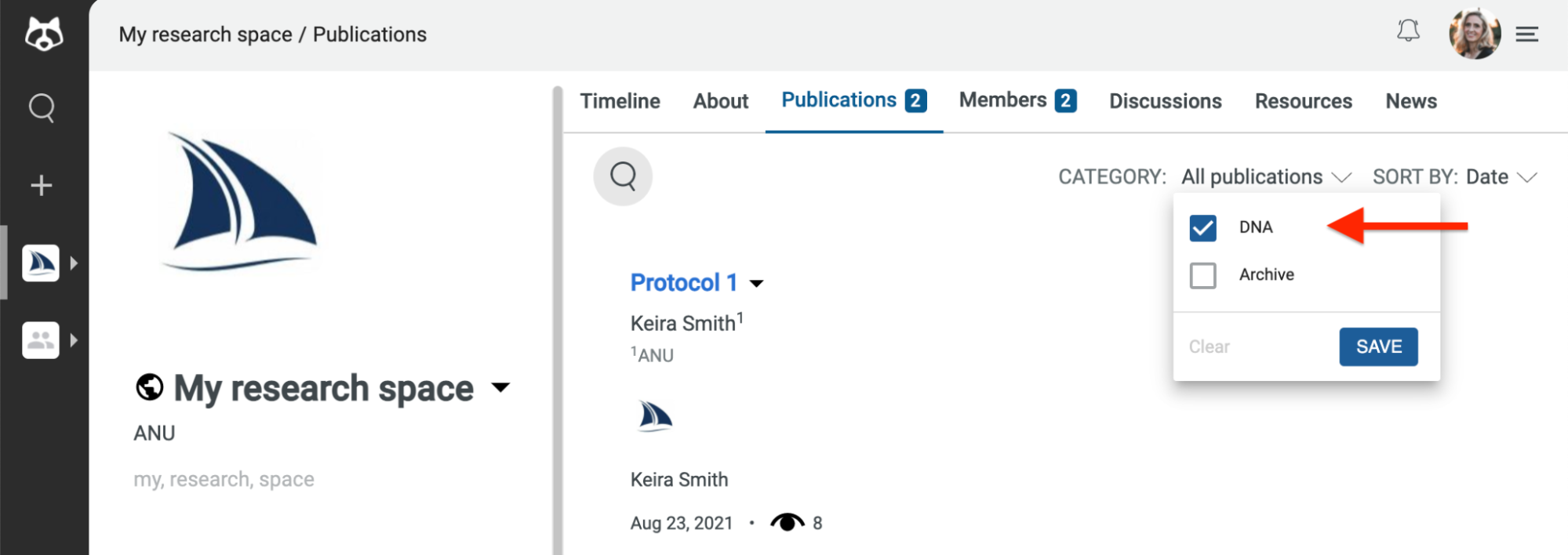 Create and assign categories to your workspace