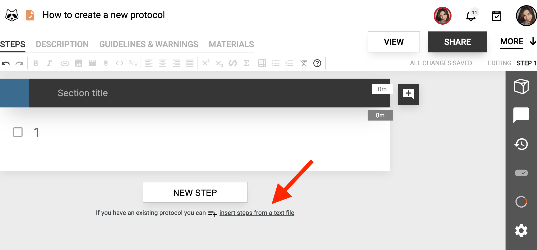 Create a new private protocol