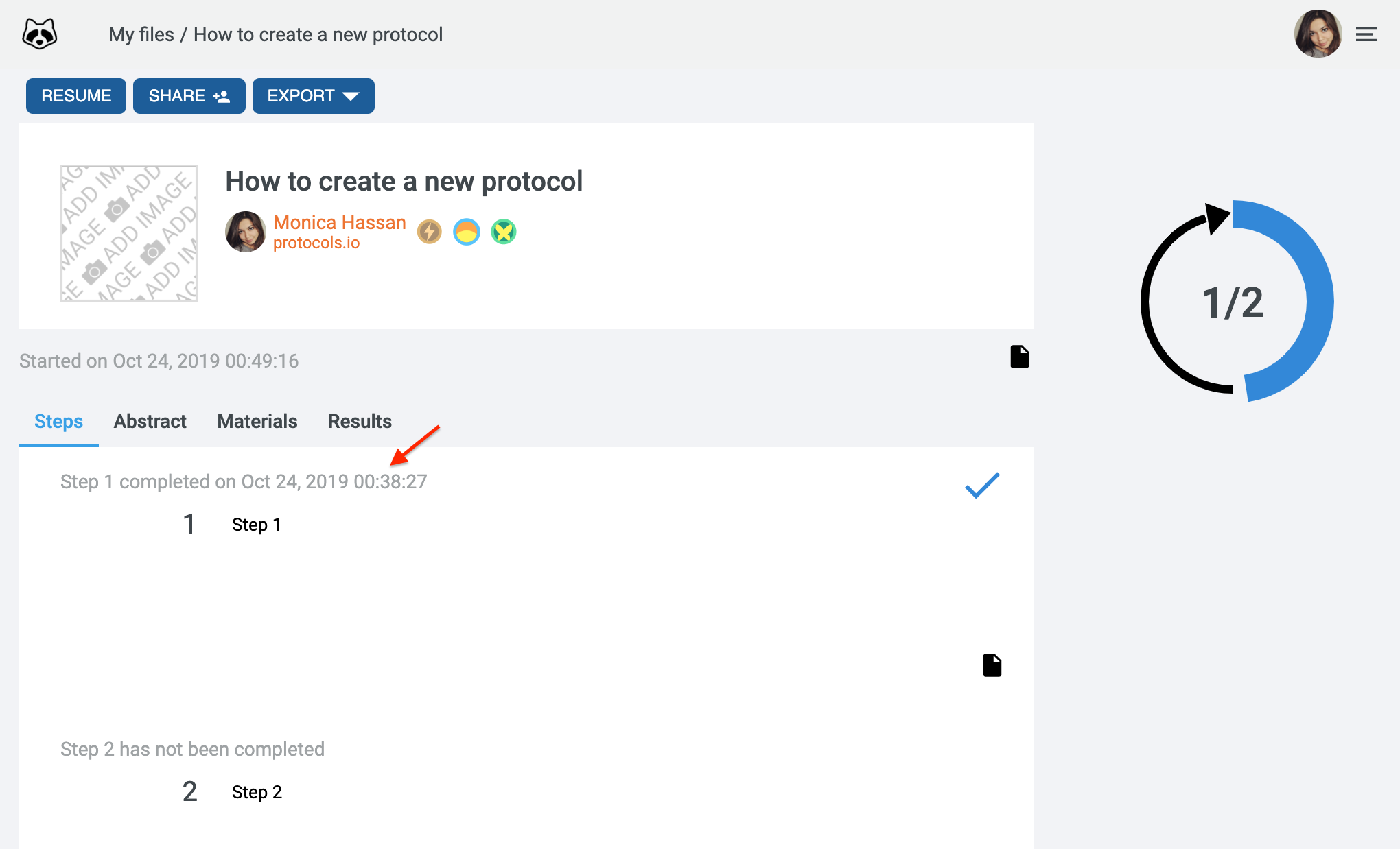 Run protocols as checklists