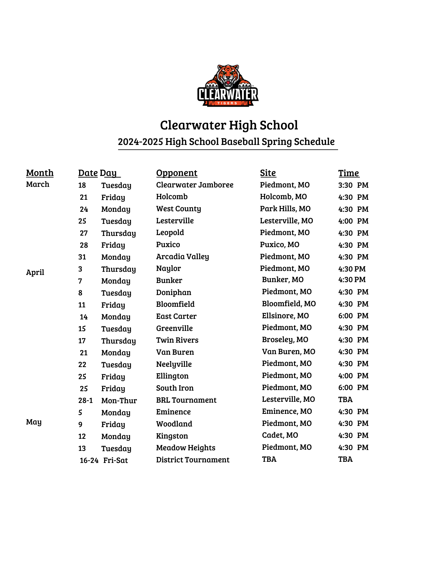 CLEARWATER HIGH SCHOOL - Home