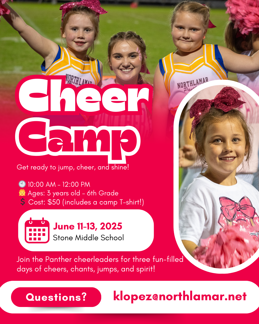 Cheerleading Camp Flyer