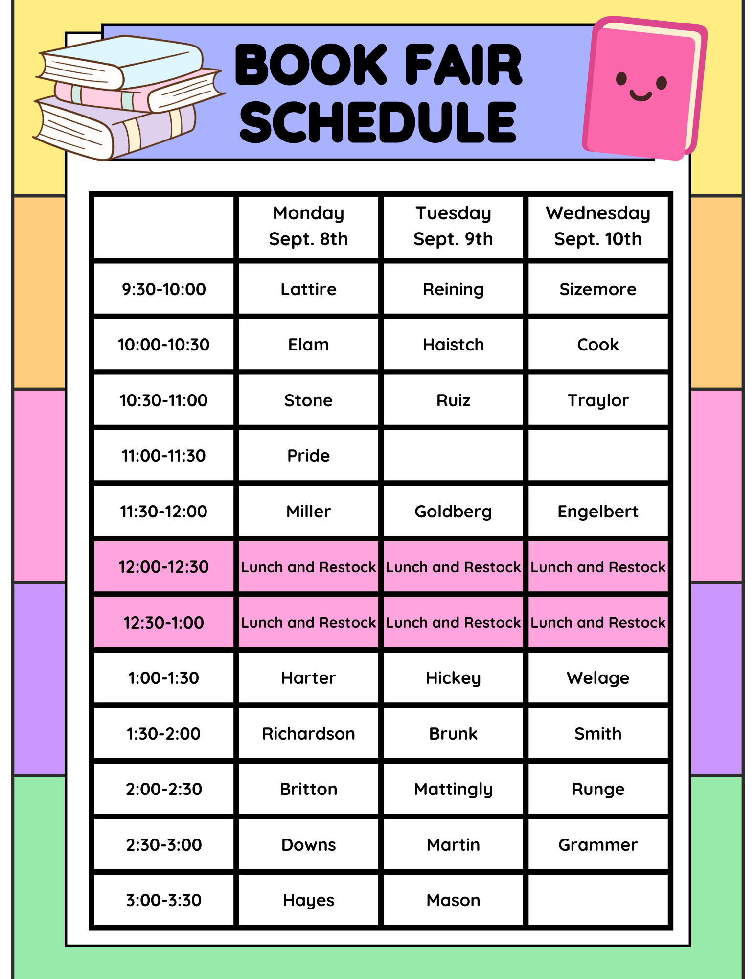 Wyandot Fall Book Fair | School News Detail Page