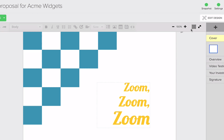 Product Update: We're Adding a Little Zoom! | Proposify