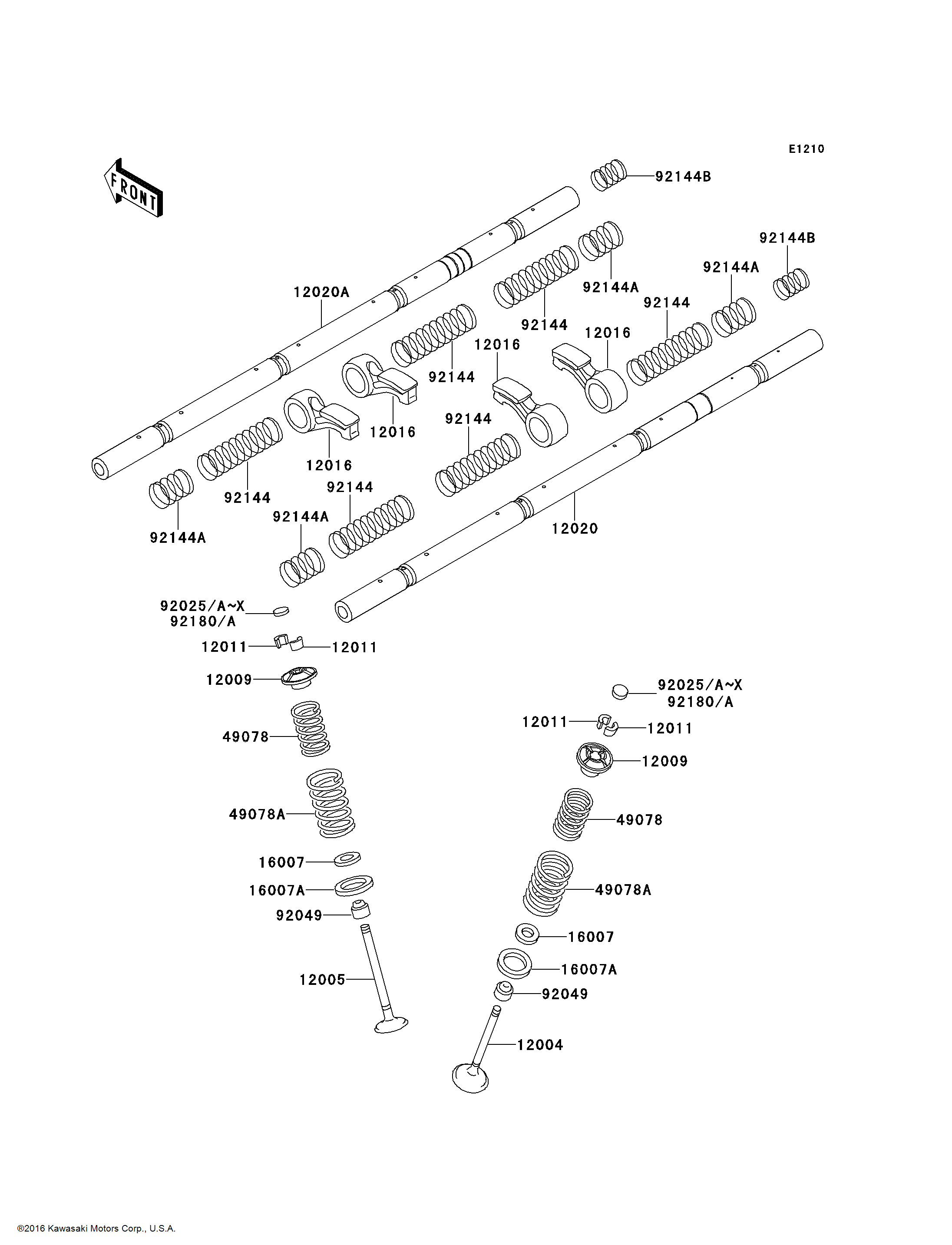 Find 2000 Kawasaki Ninja ZX-11 OEM Valve(s): Long Rocker Arm Spring in ...