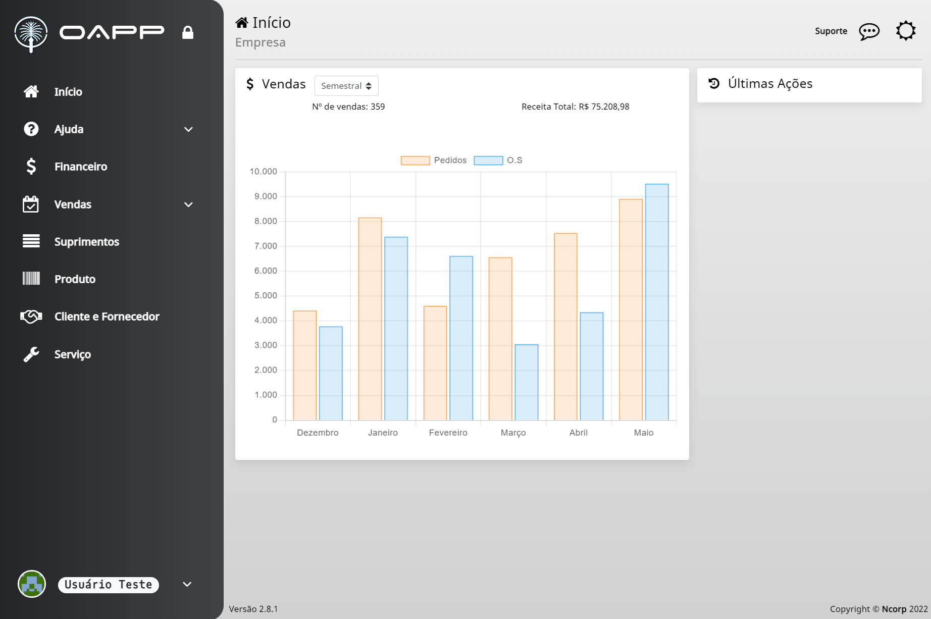 Oapp Sistema | Gestão em nuvem