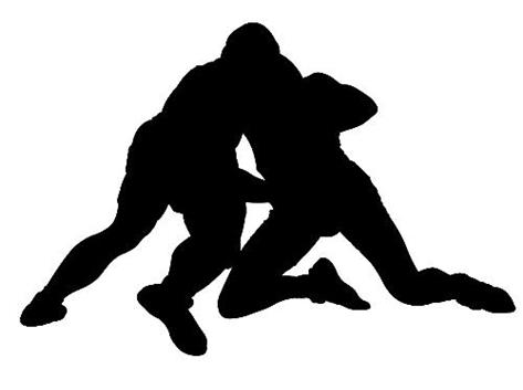 High School Wrestling Silouettes