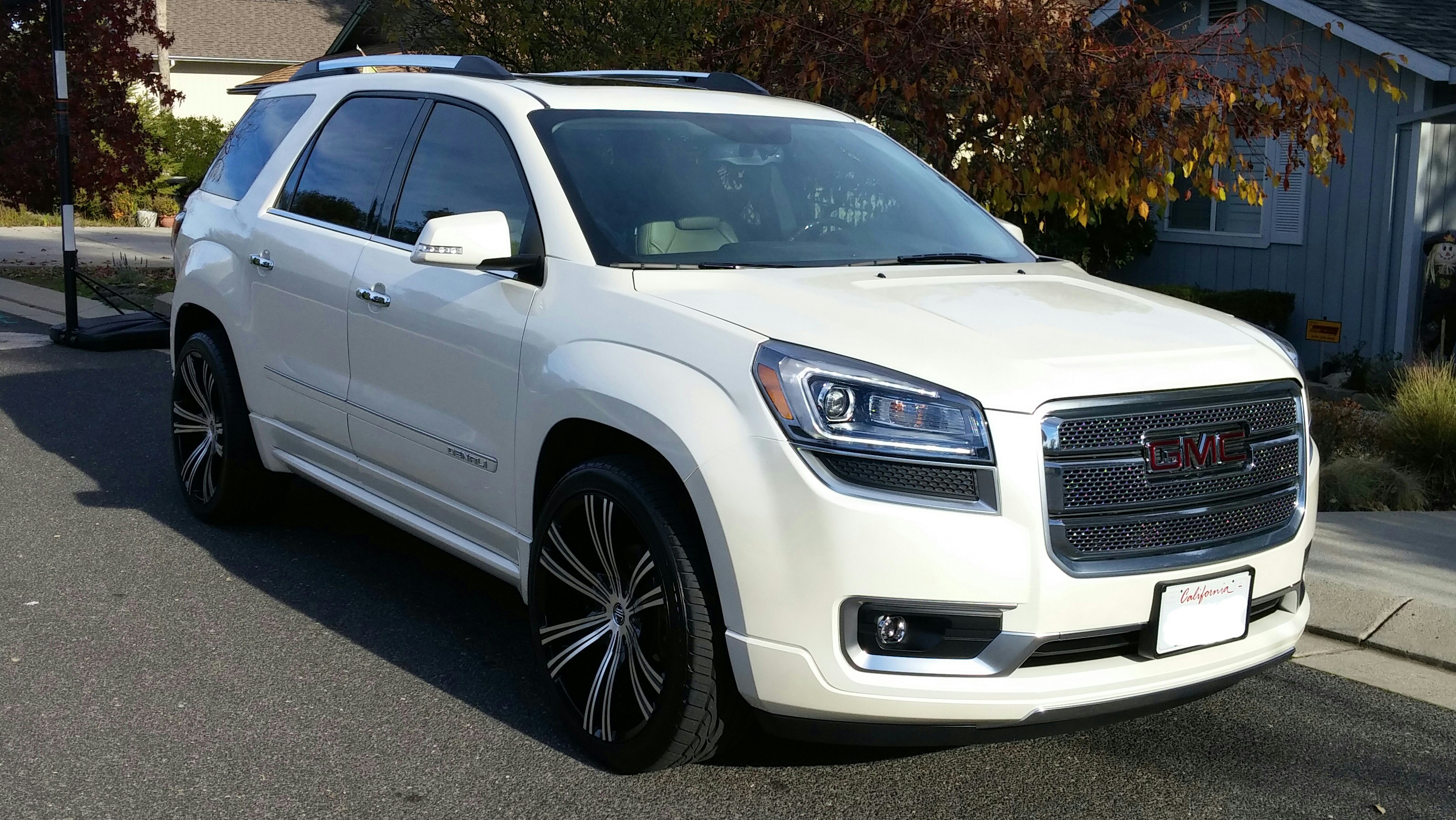 2013 Acadia Denali (White Diamond) on 22" 2Crave Wheels | GMC Acadia Forum